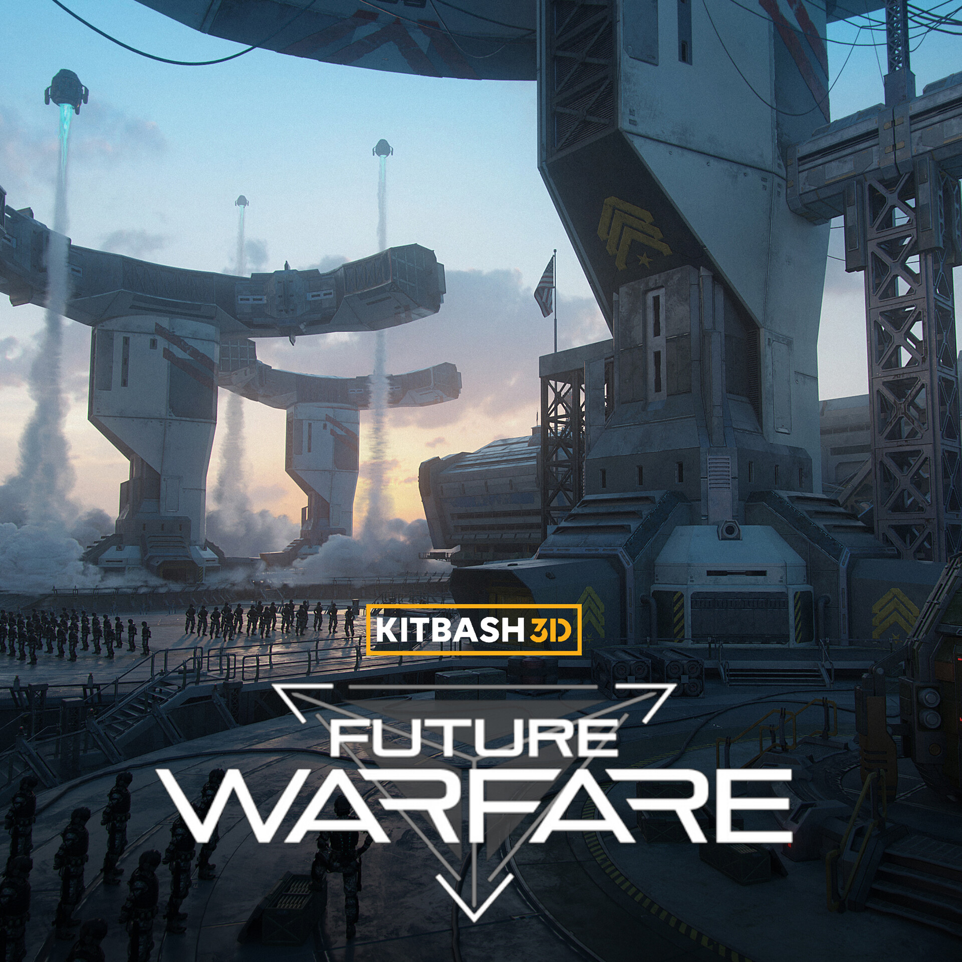 ArtStation - Future Warfare - KB3D Cover Art