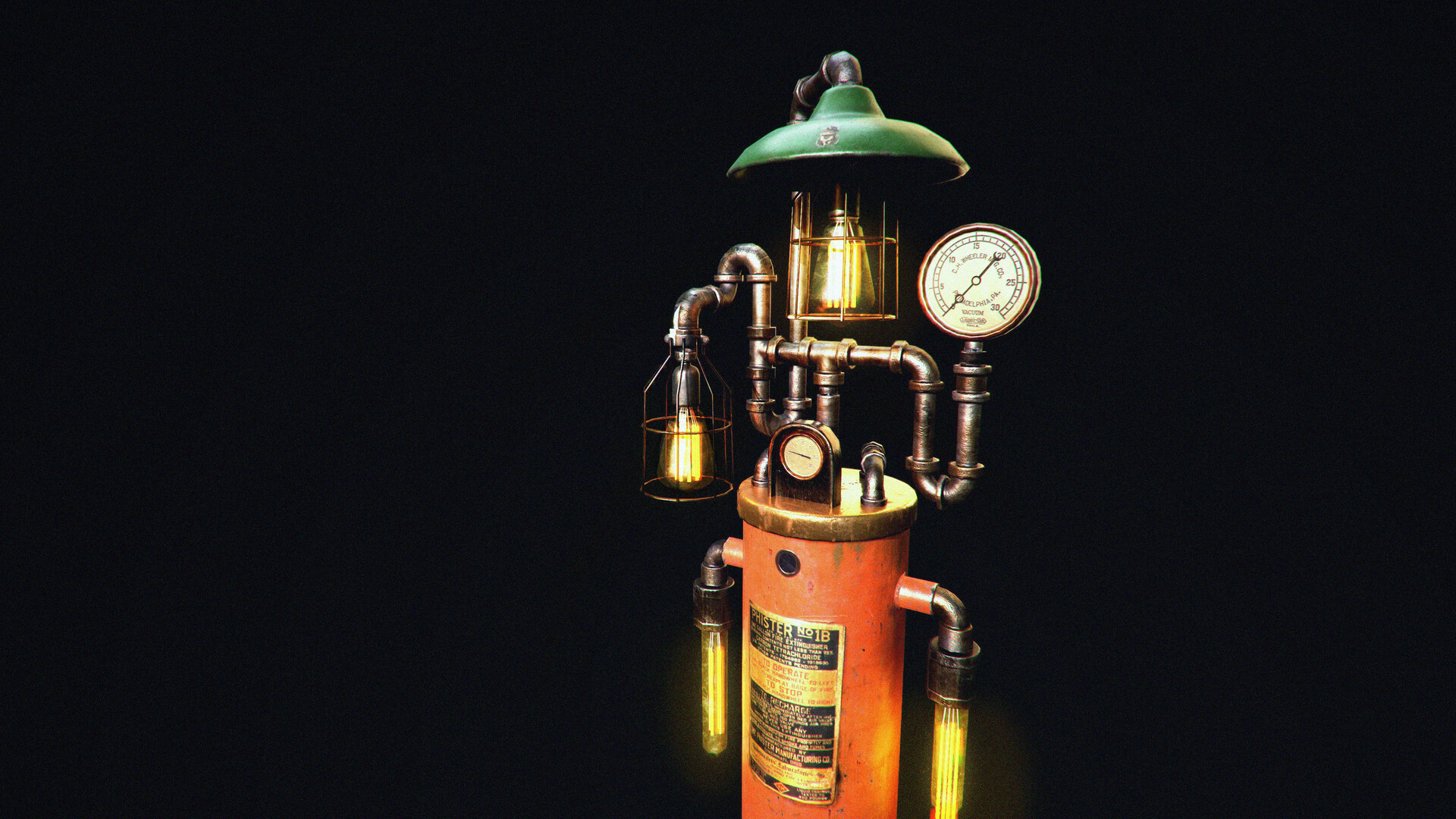 ArtStation - Steampunk Lamp