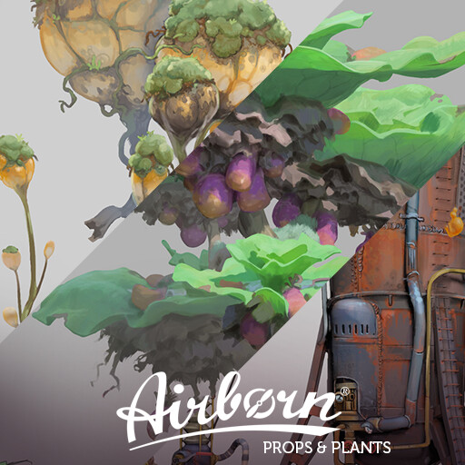 ArtStation - Airborn Showcase - Props and Plants Concepts