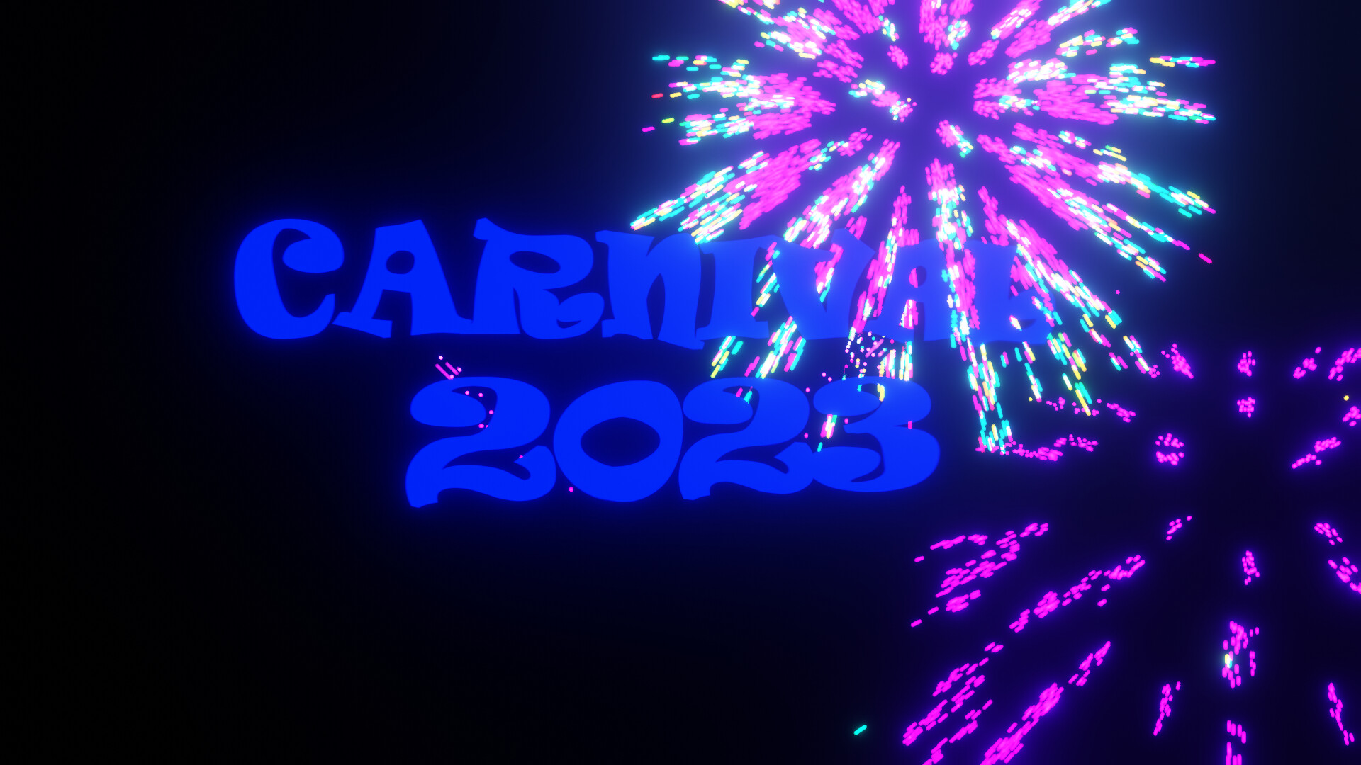 ArtStation - 3d blender fireworks animation