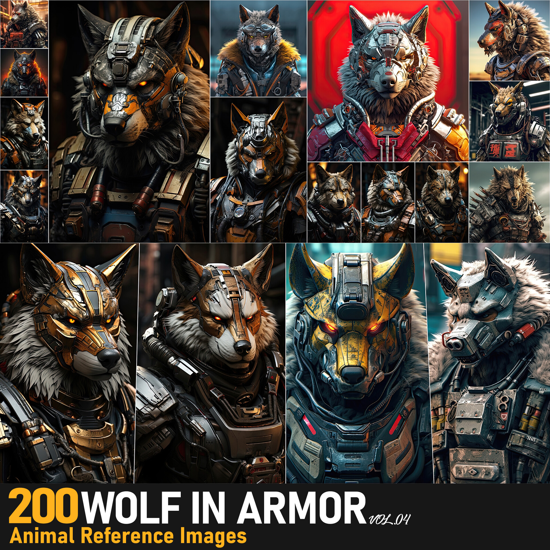 ArtStation - Wolf In Armor VOL.04|4K Reference Images