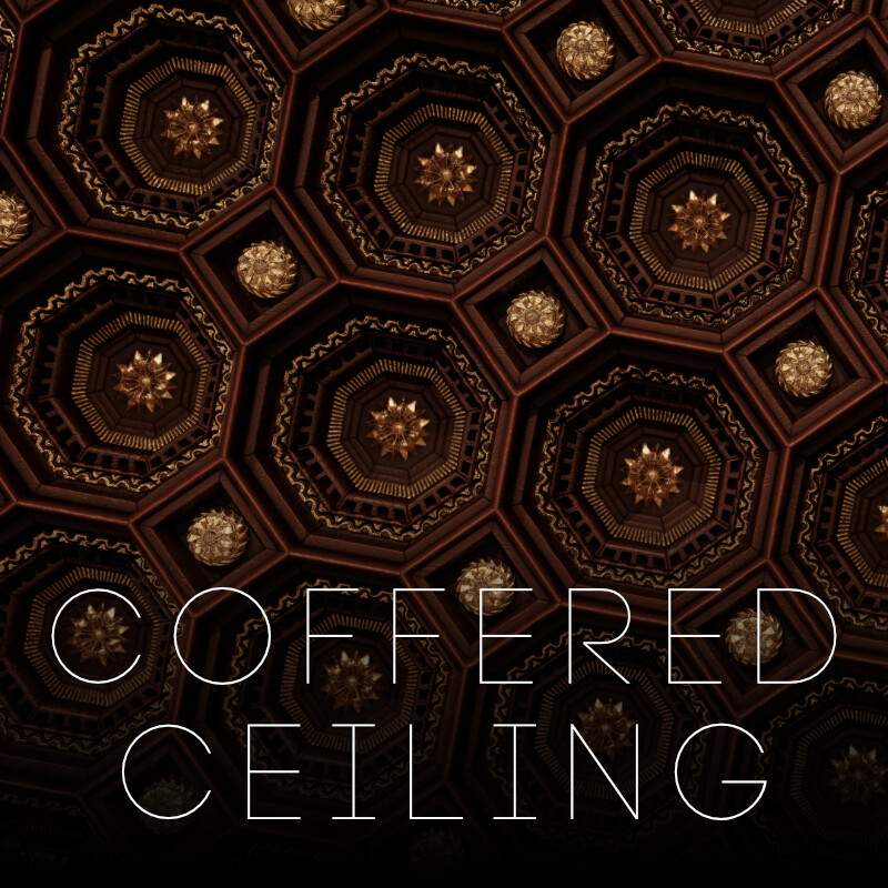 ArtStation - Coffered Ceiling Material