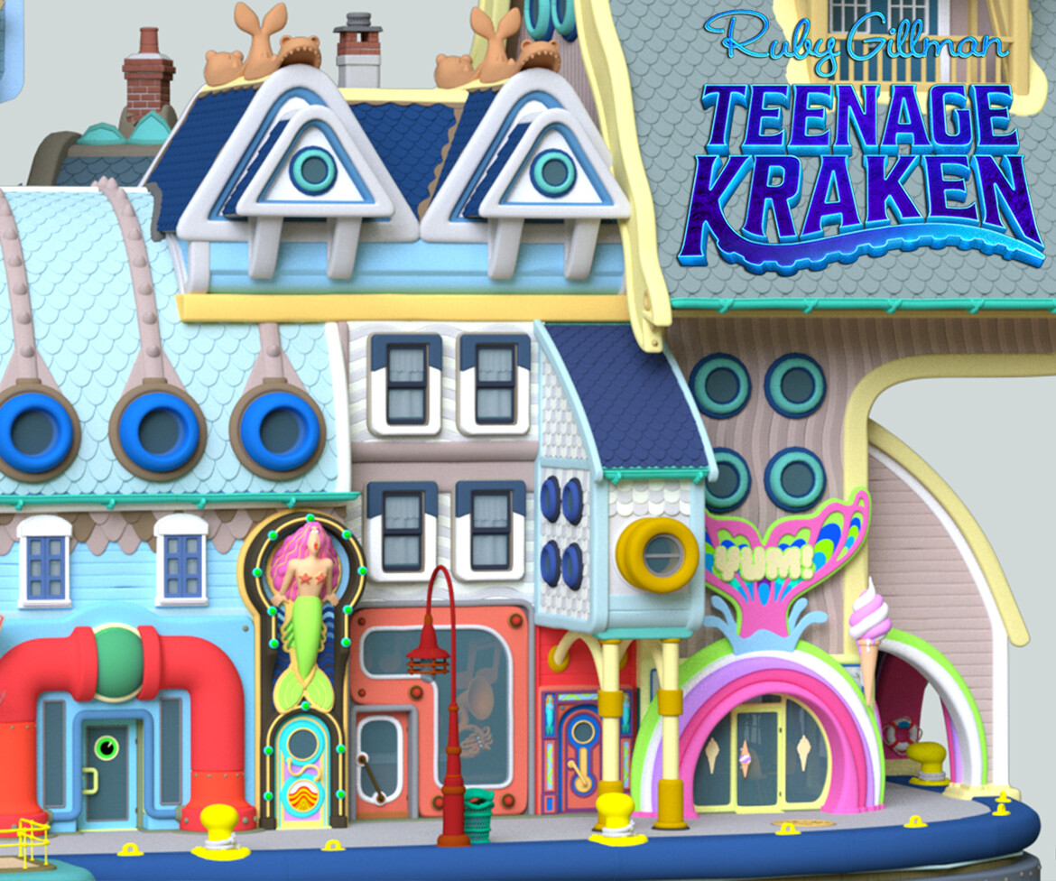 ArtStation - Gillmans' Neighborhood: Ruby Gillman, Teenage Kraken