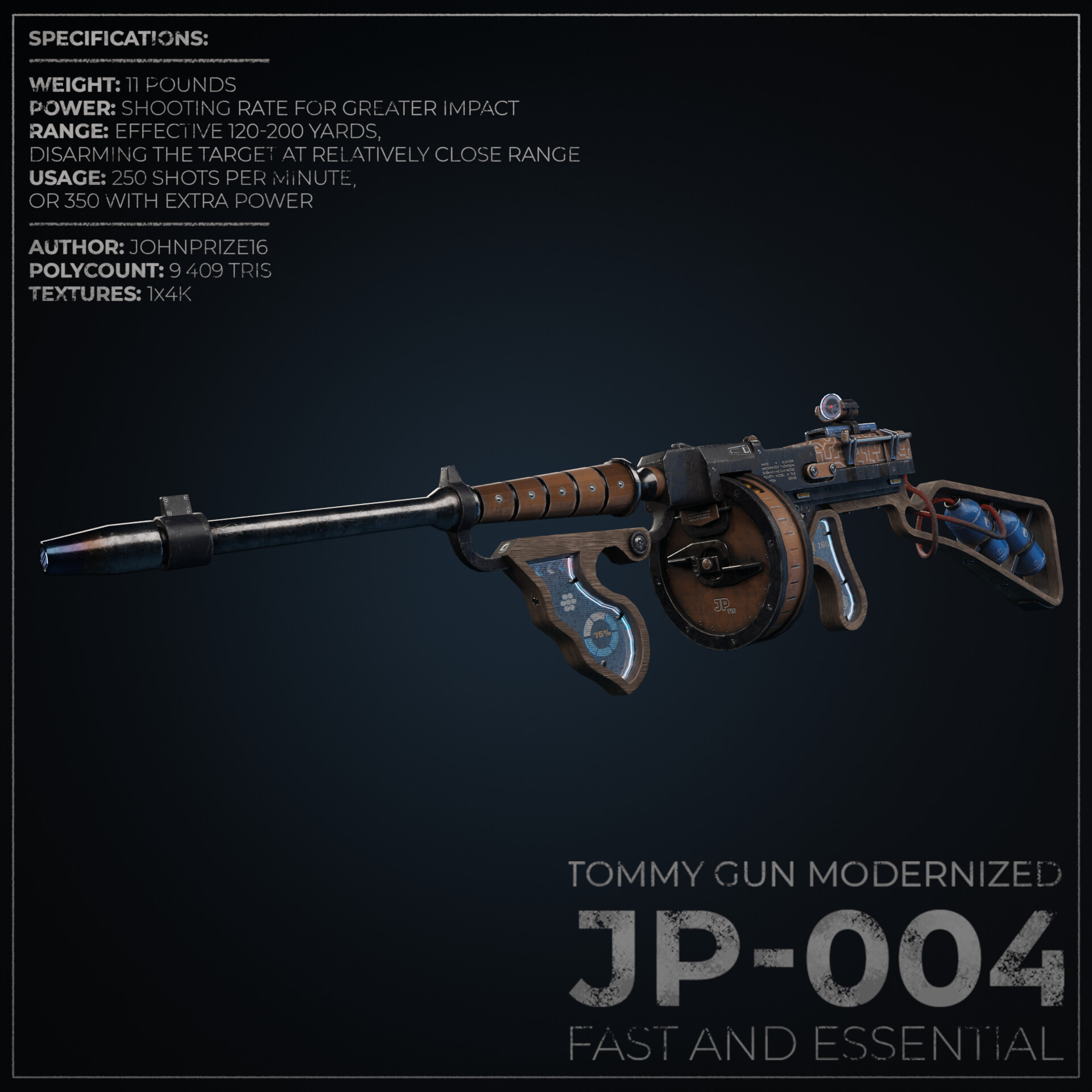 ArtStation - Tommy Gun Modernized