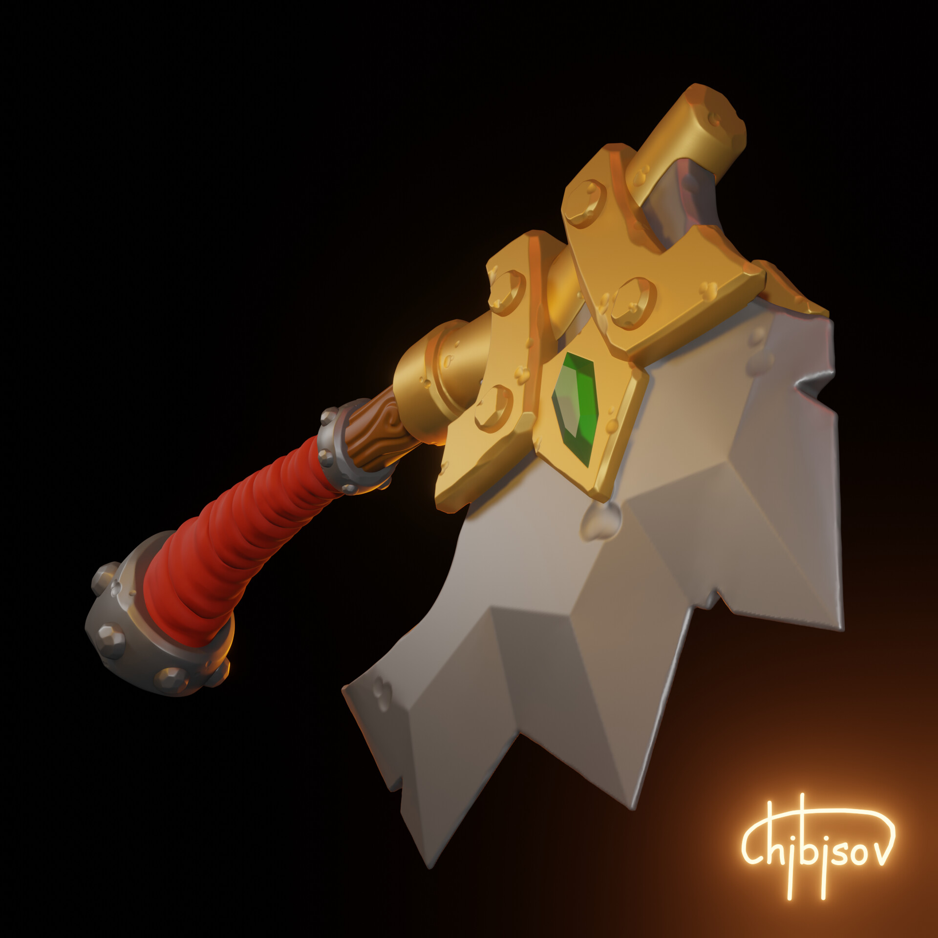 ArtStation - The Axe Of The Leader Of The Orcs