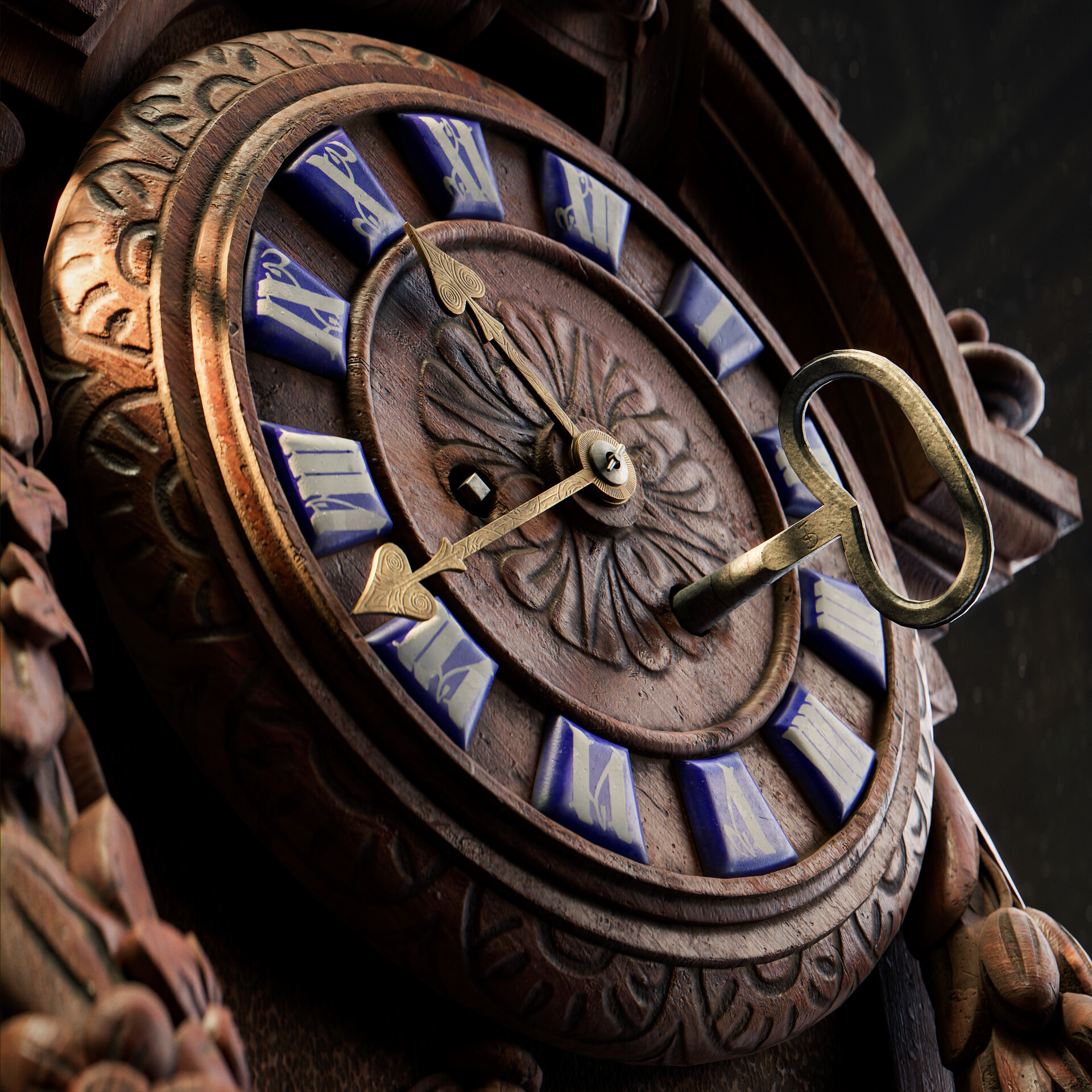 ArtStation - Antique clock