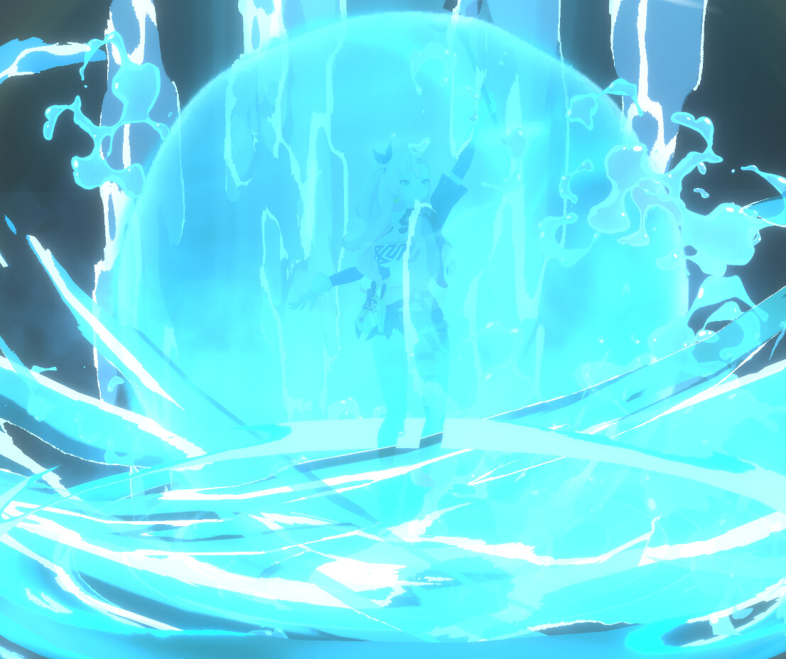 ArtStation - Water Buff FX