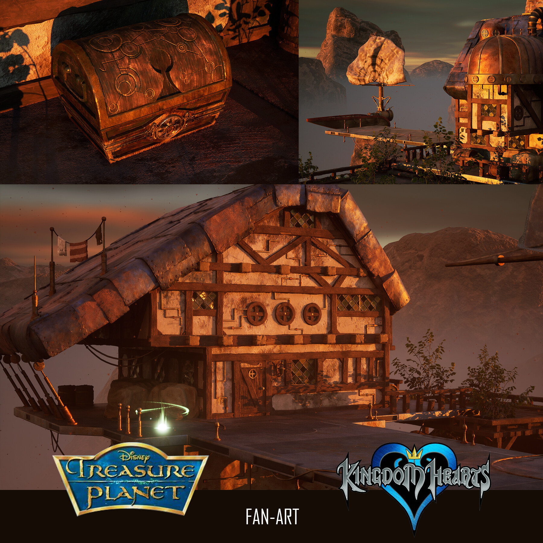 ArtStation - Disney's Treasure Planet in Kingdom Hearts