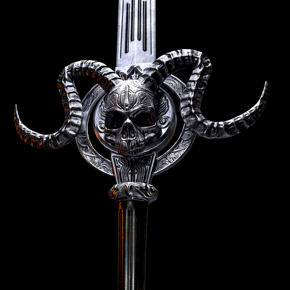 ArtStation - Skull sword