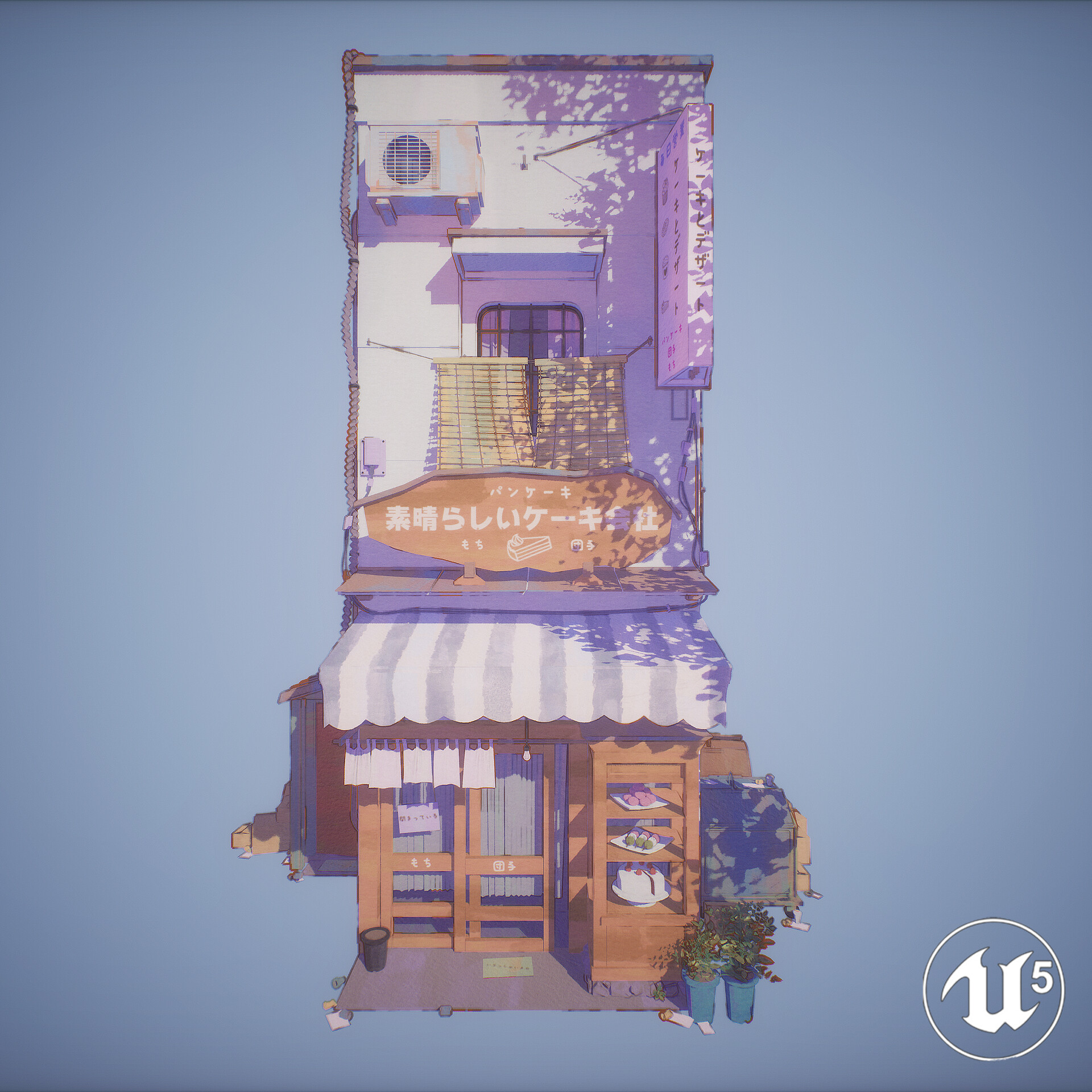 ArtStation - Japanese Storefront (Beyond Extent Solo Challenge)