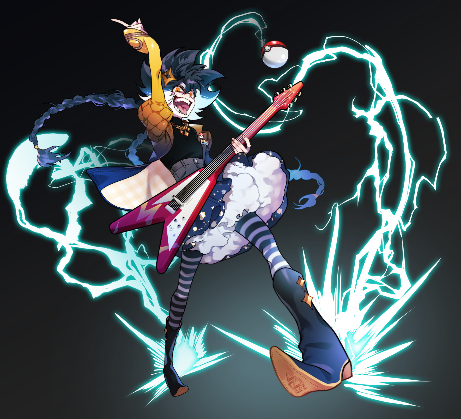 ArtStation - Electric Rocker Girl