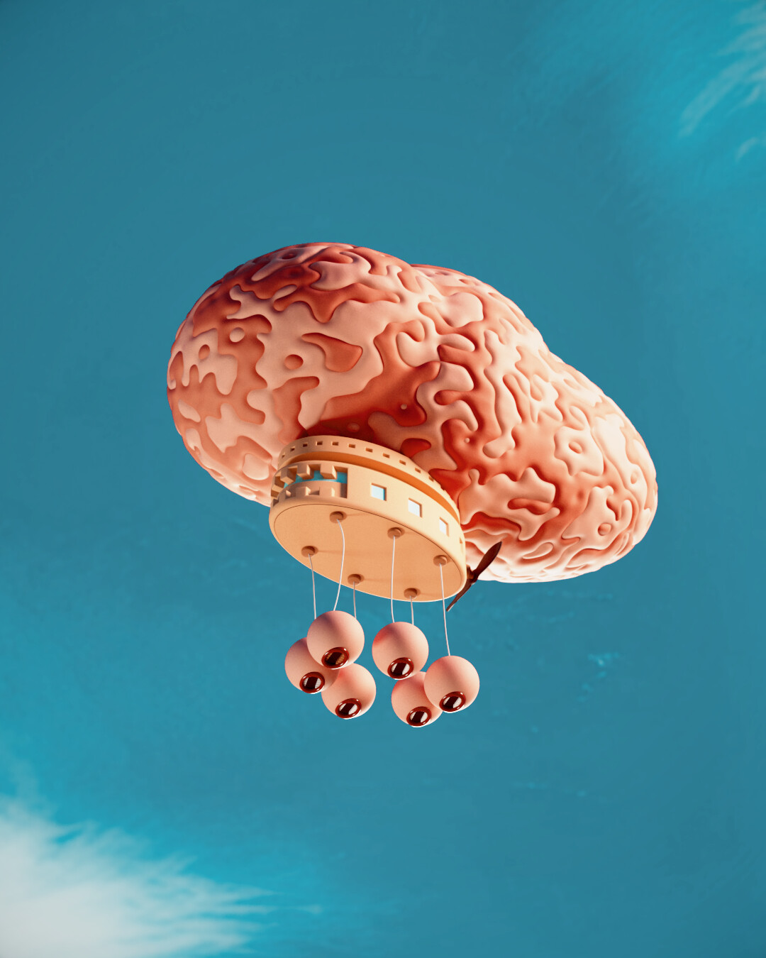 ArtStation - Brain blimp. 🧠💋