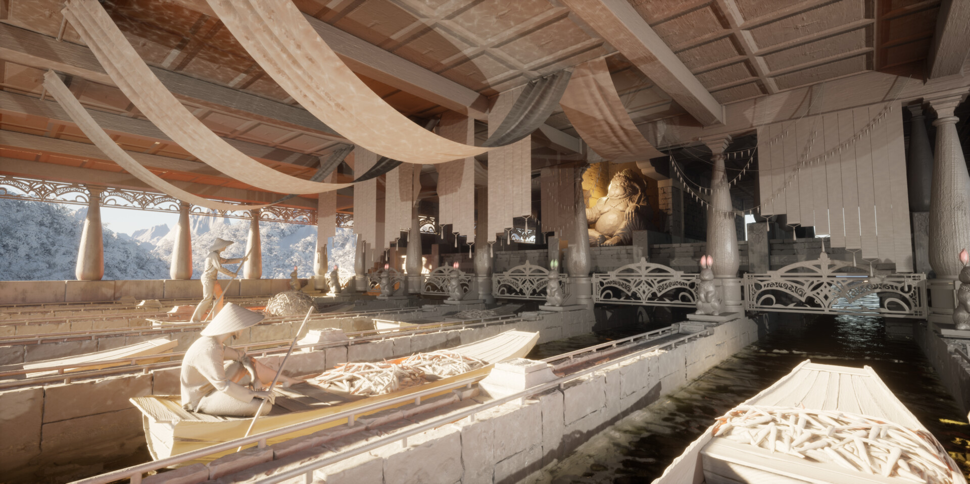 ArtStation - Breakdown: Rabbit River Passage