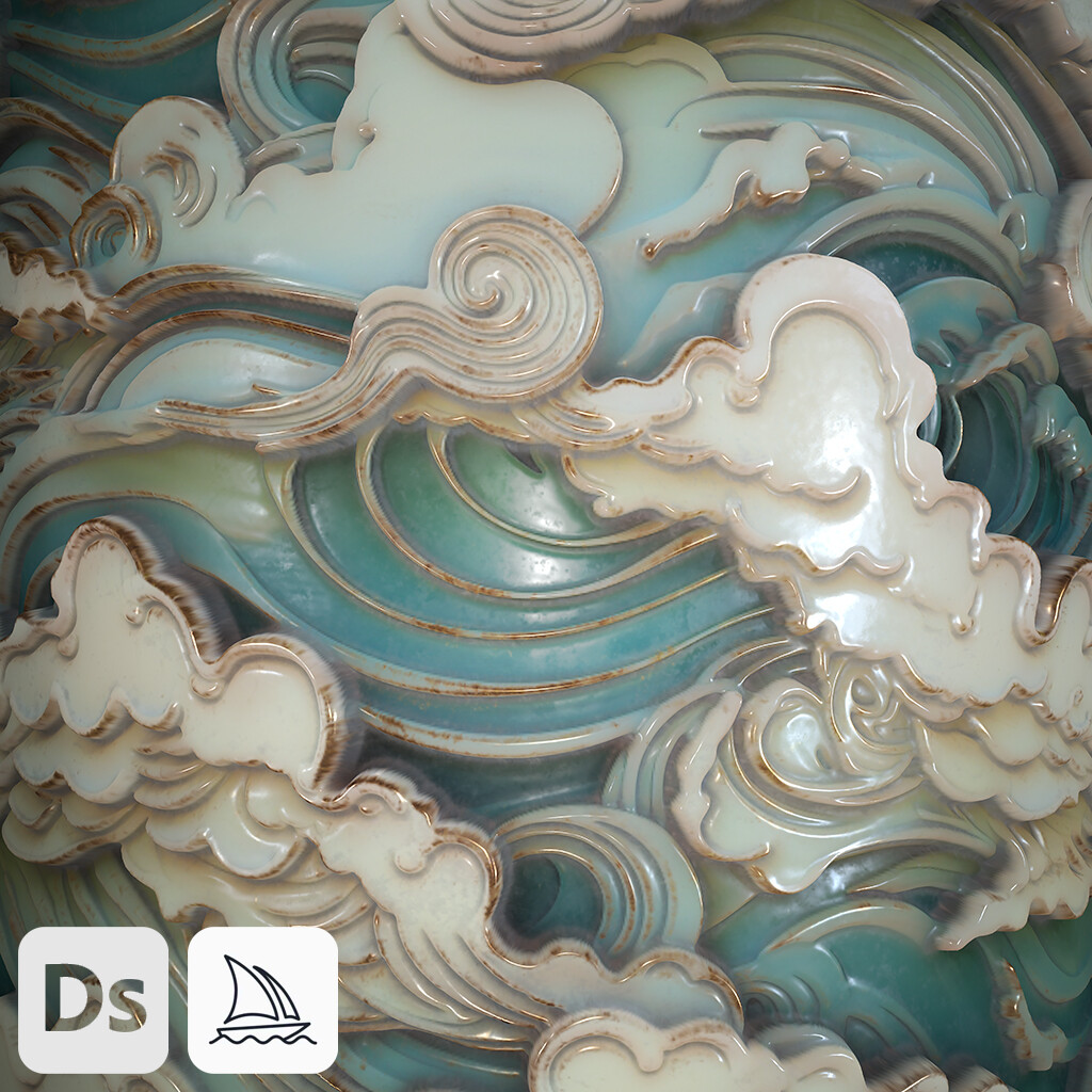 ArtStation - Chinese cloud pattern