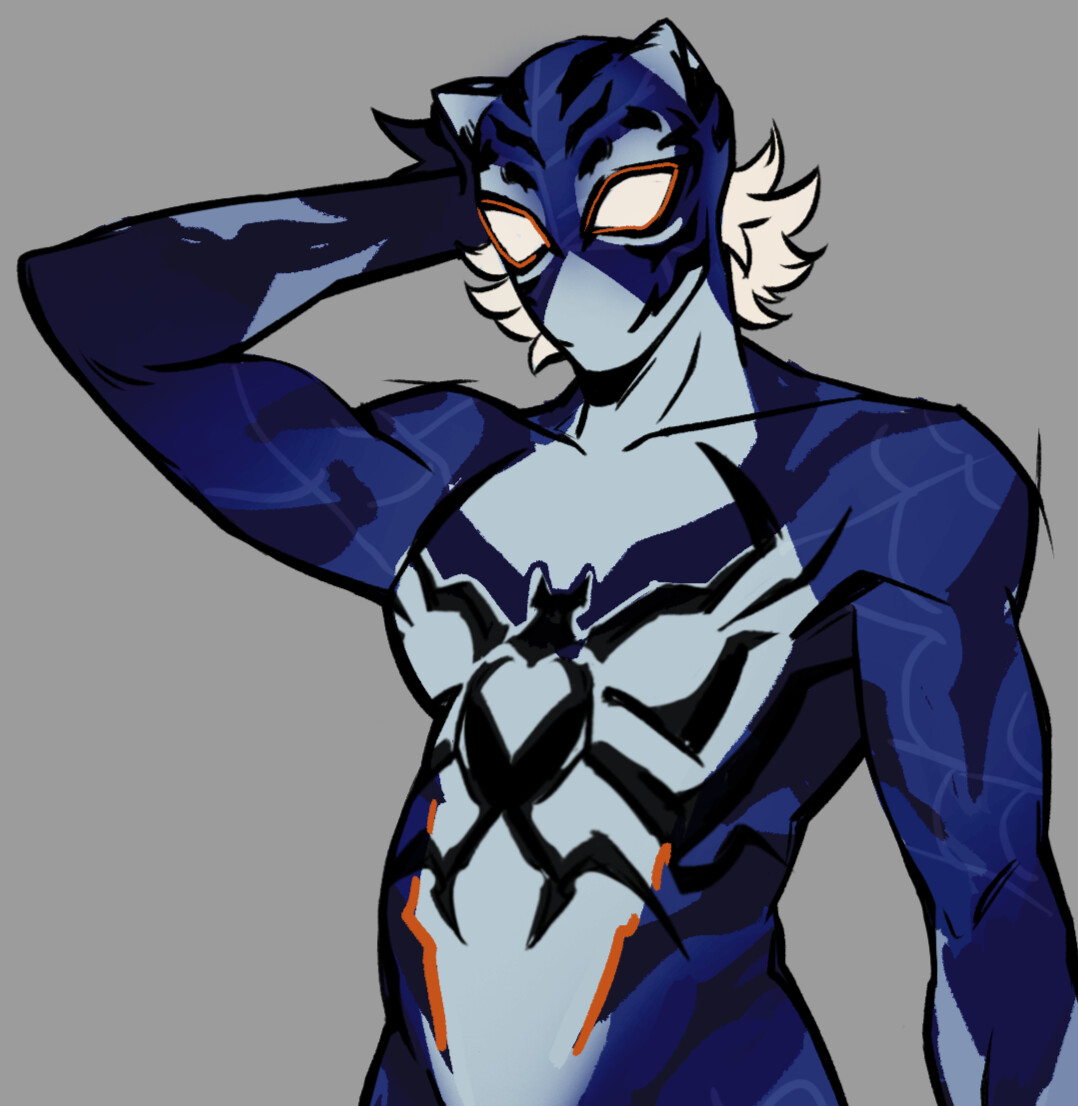 ArtStation - Midnight / Tiger Spider WIP