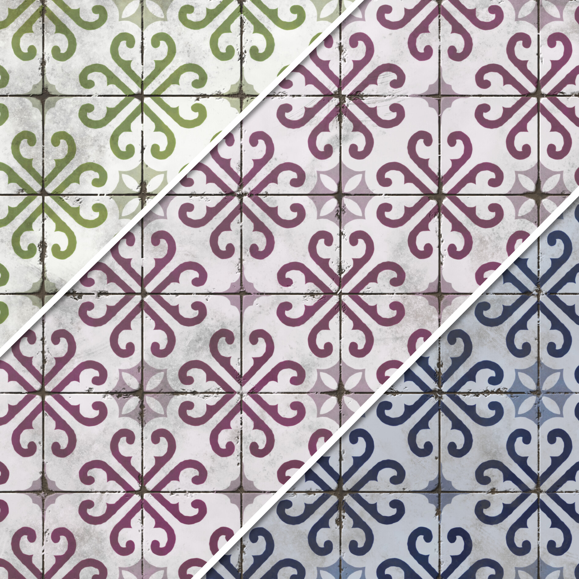 ArtStation - Ceramic tiles Smart Material