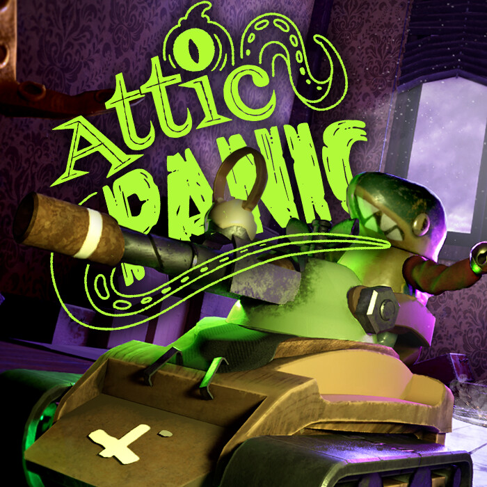 ArtStation - Attic Panic - Team Project - Props & Implementation