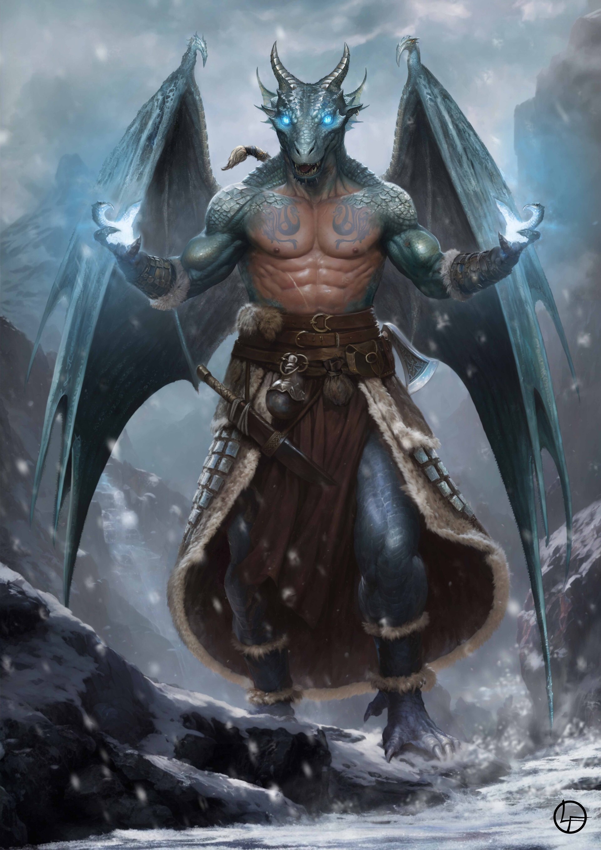 ArtStation - Tayak, Draconic Bloodrager