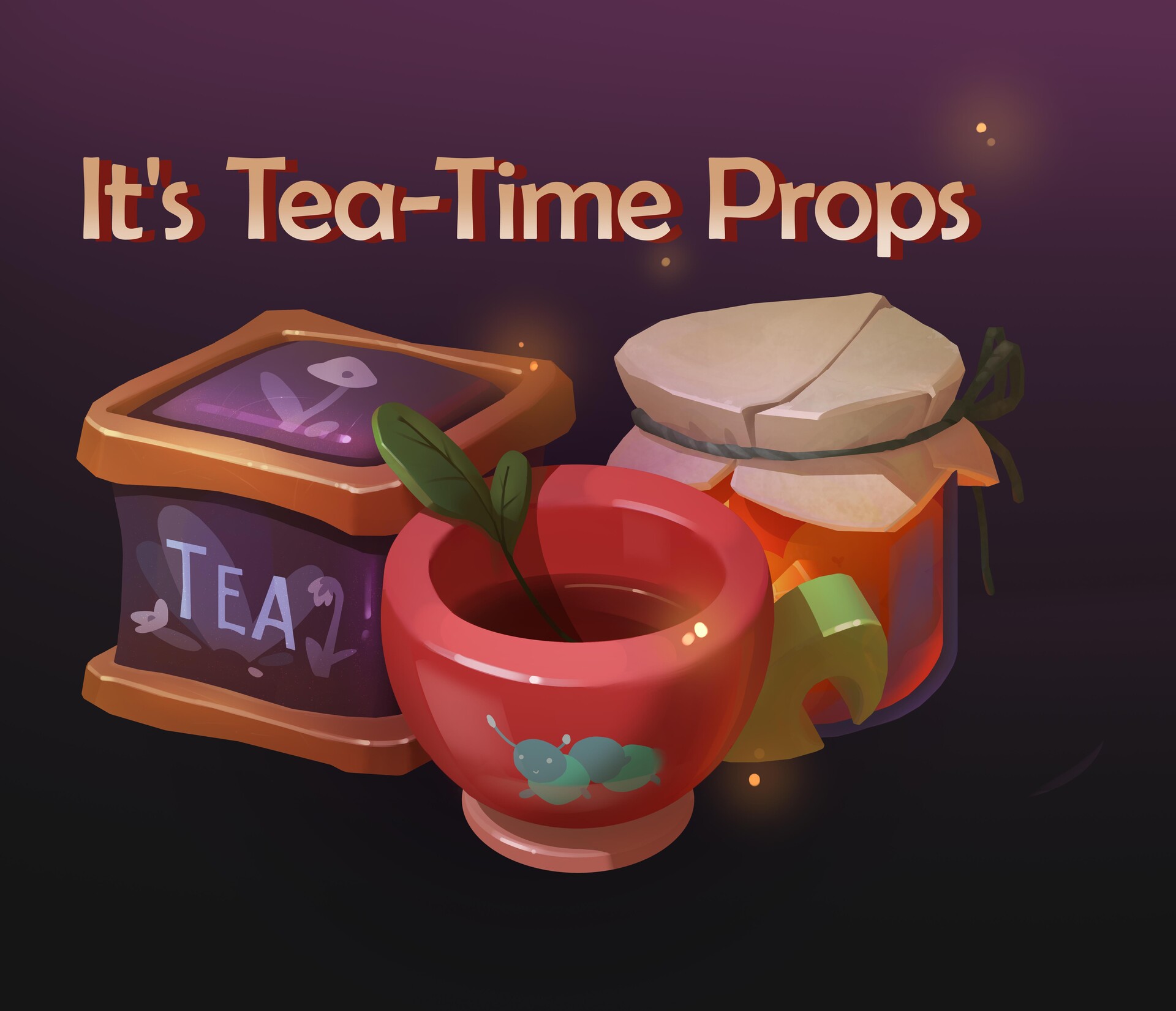 ArtStation - It's Tea-Time Props