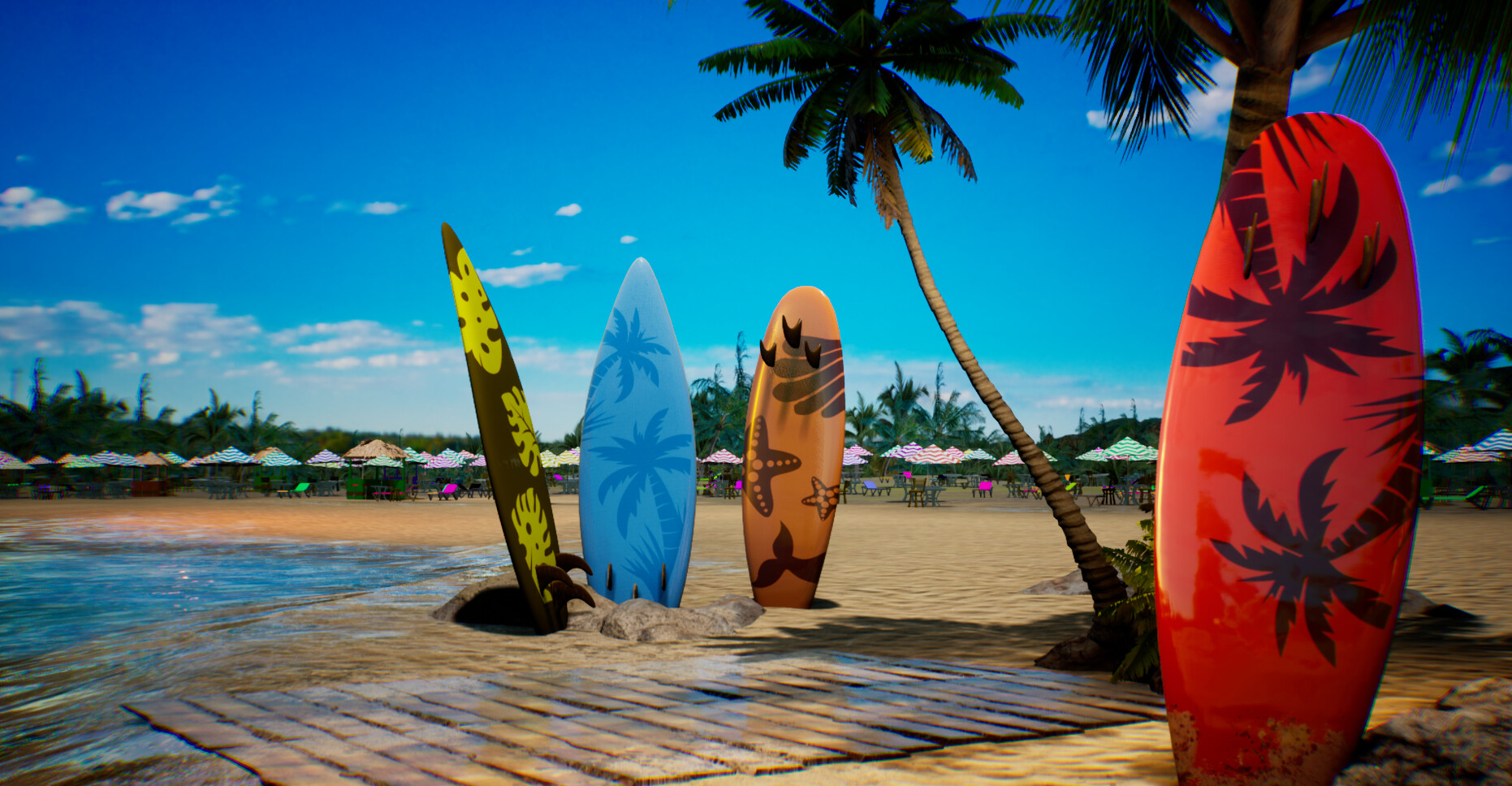 ArtStation - Virtual Set Sun Beach