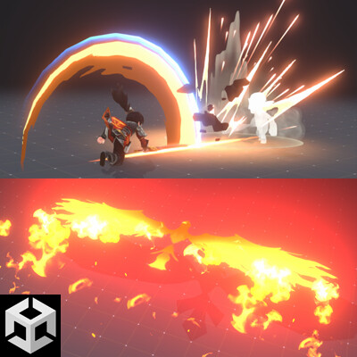 ArtStation - [Unity] Stylized Slash - Phoenix Skill