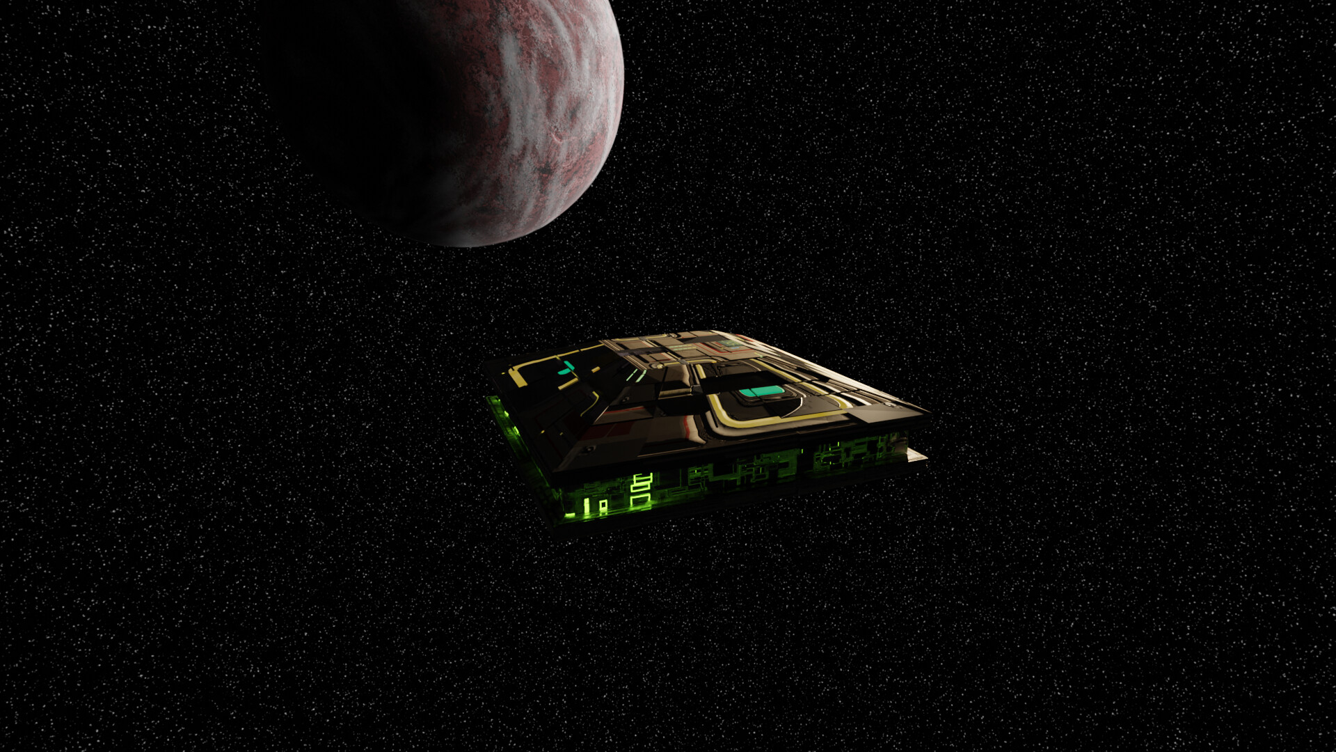 ArtStation - Sci-fi | Space Ship | Blender | 3d Model