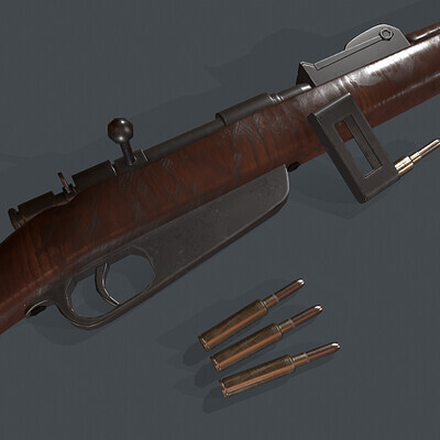 ArtStation - Carcano modello 1891 infantry rifle