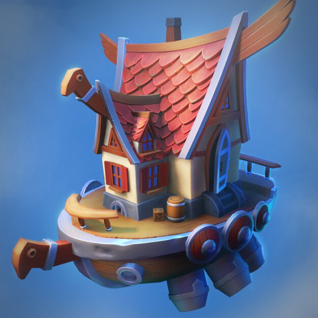 ArtStation - Flying house