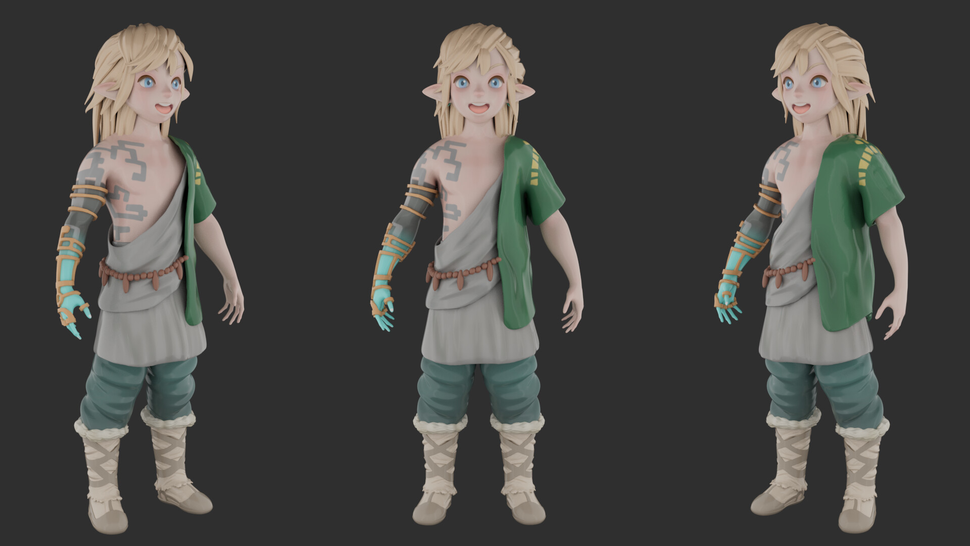 ArtStation - Link Sculpture - The Legend of Zelda: Tears of the Kingdom