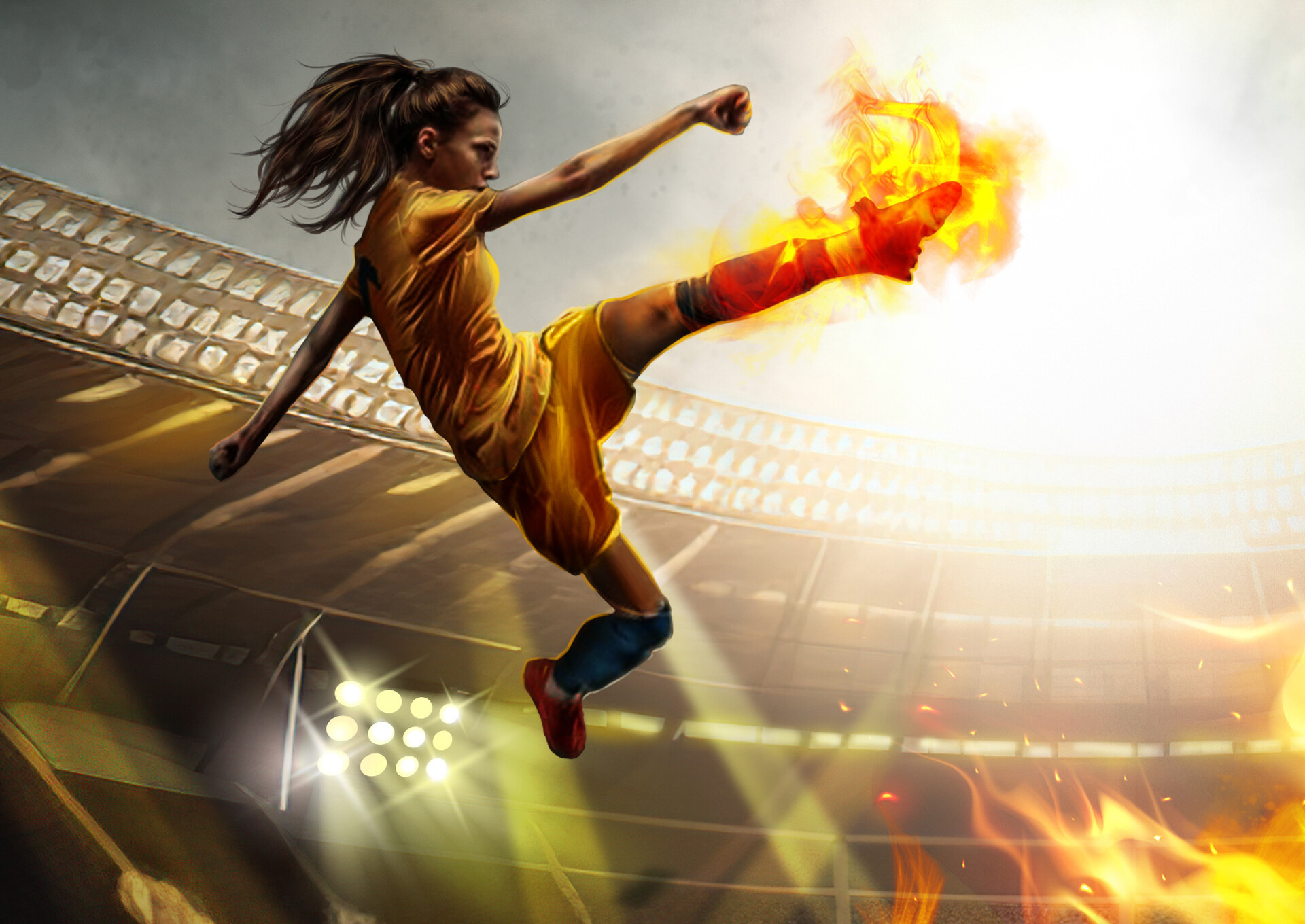 ArtStation - Shaolin Women Soccer