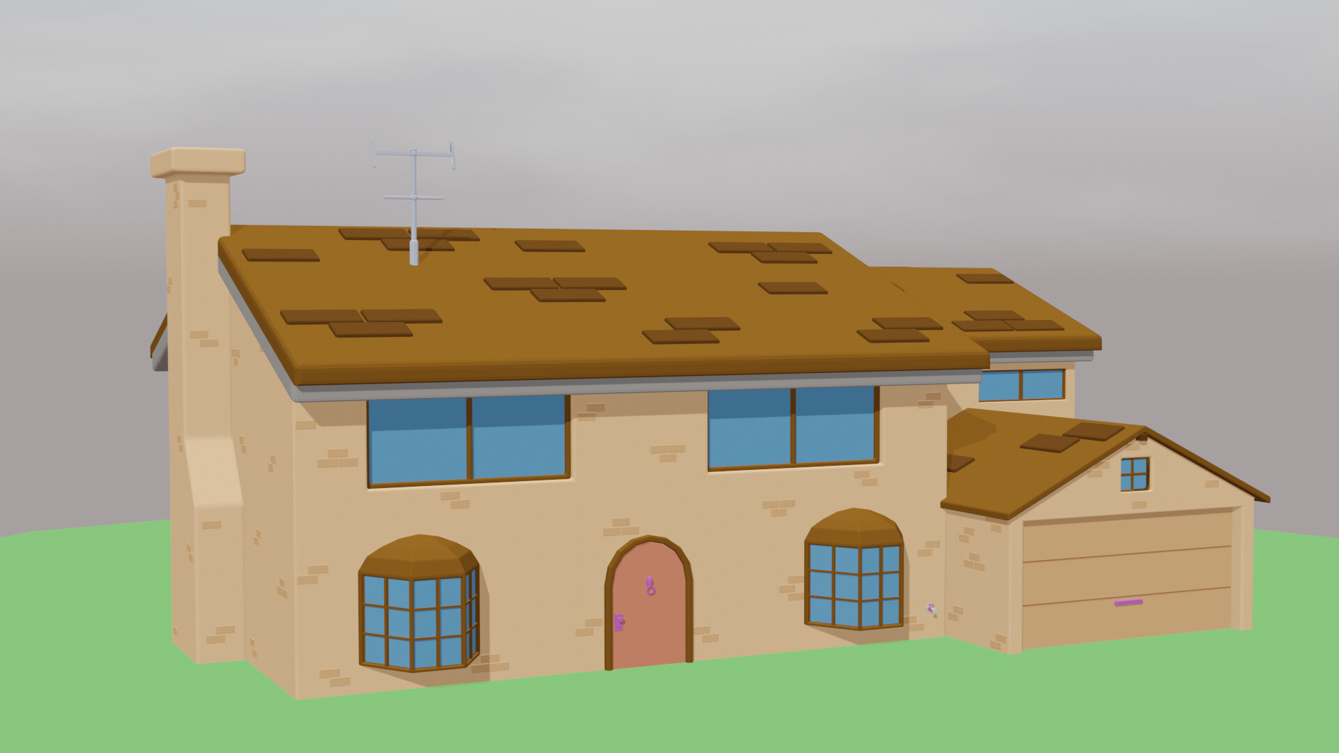 ArtStation - The Simpsons House Low Poly