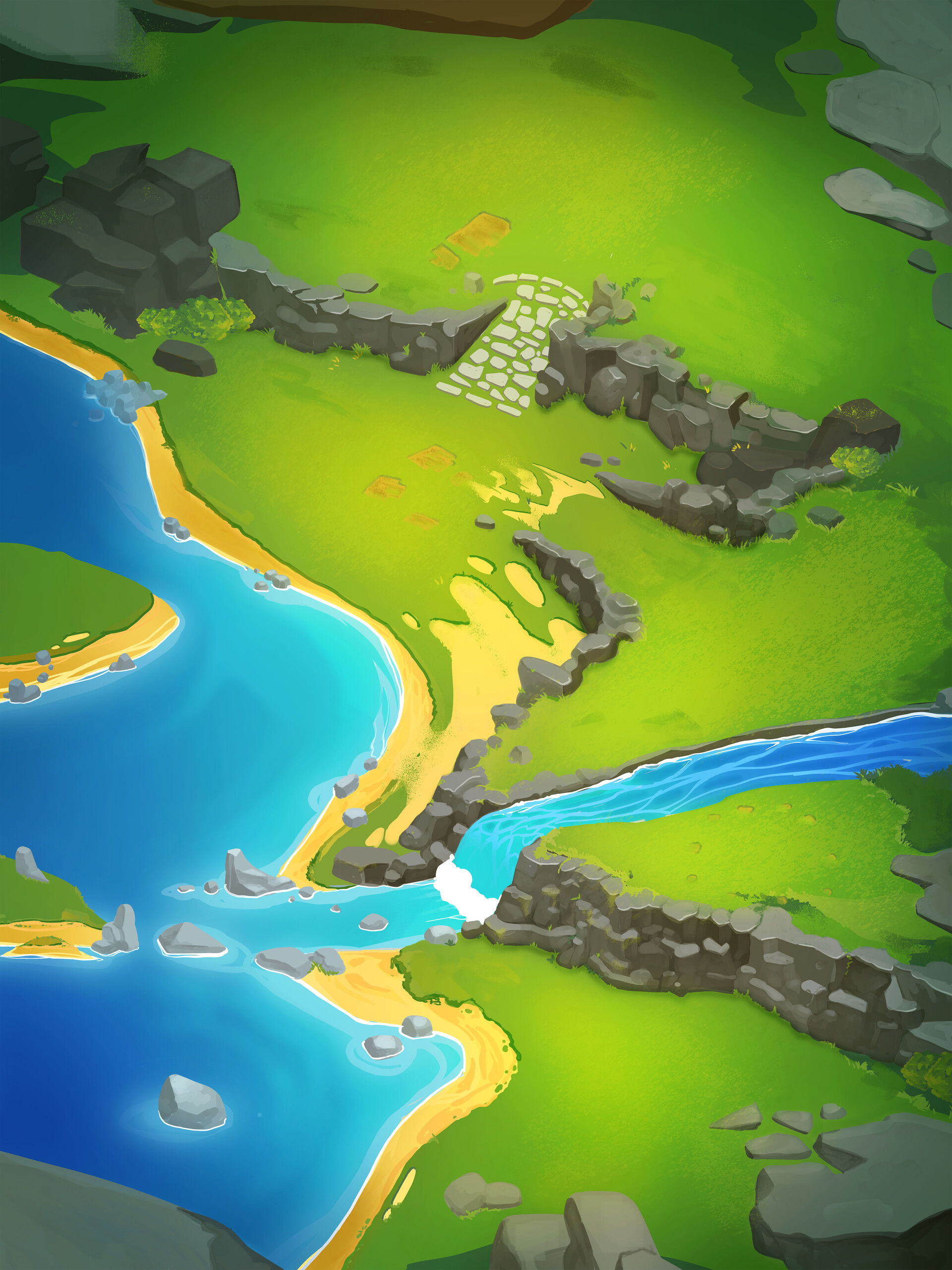 ArtStation - Crowd Evolution Civilization Map Concepts & Paintings