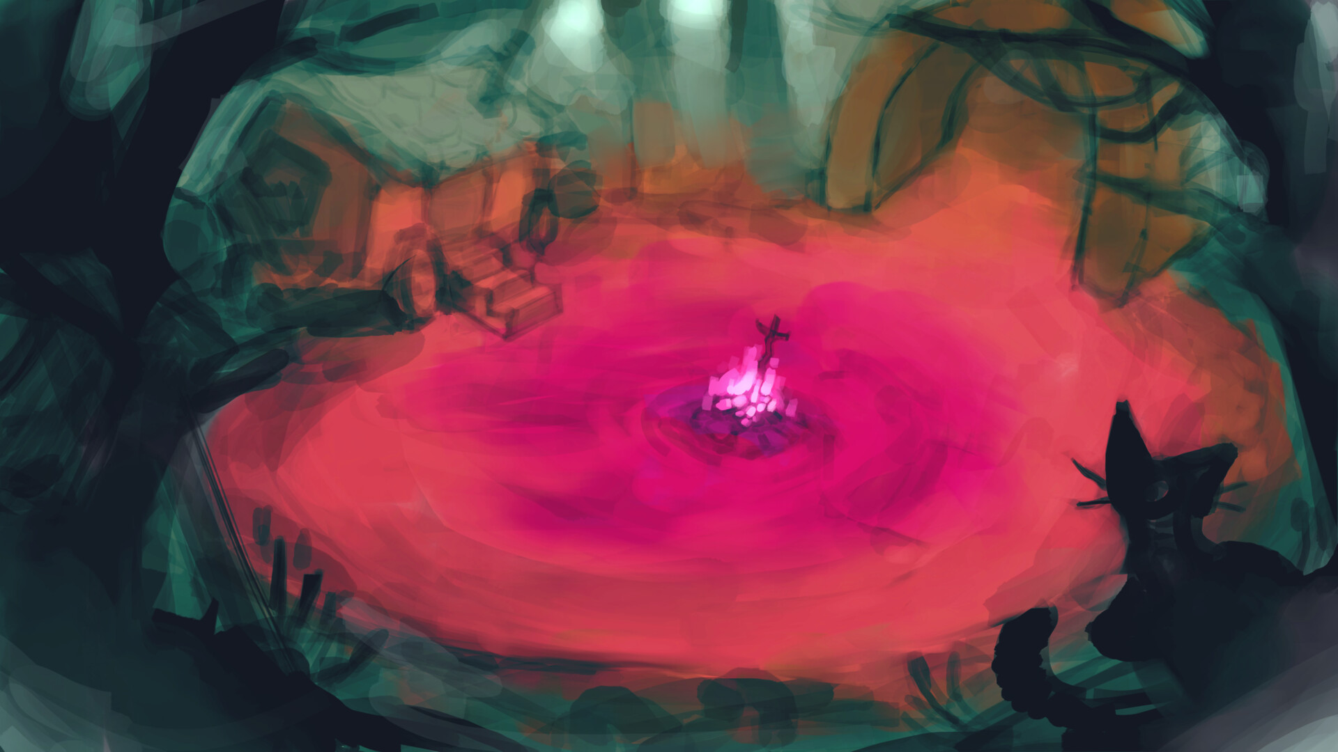 ArtStation - Fantasy Forest - Environment + Character Concept Art