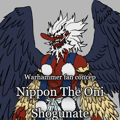ArtStation - Warhammer Nippon concept fanart: (Hero) Tengu Skymaster