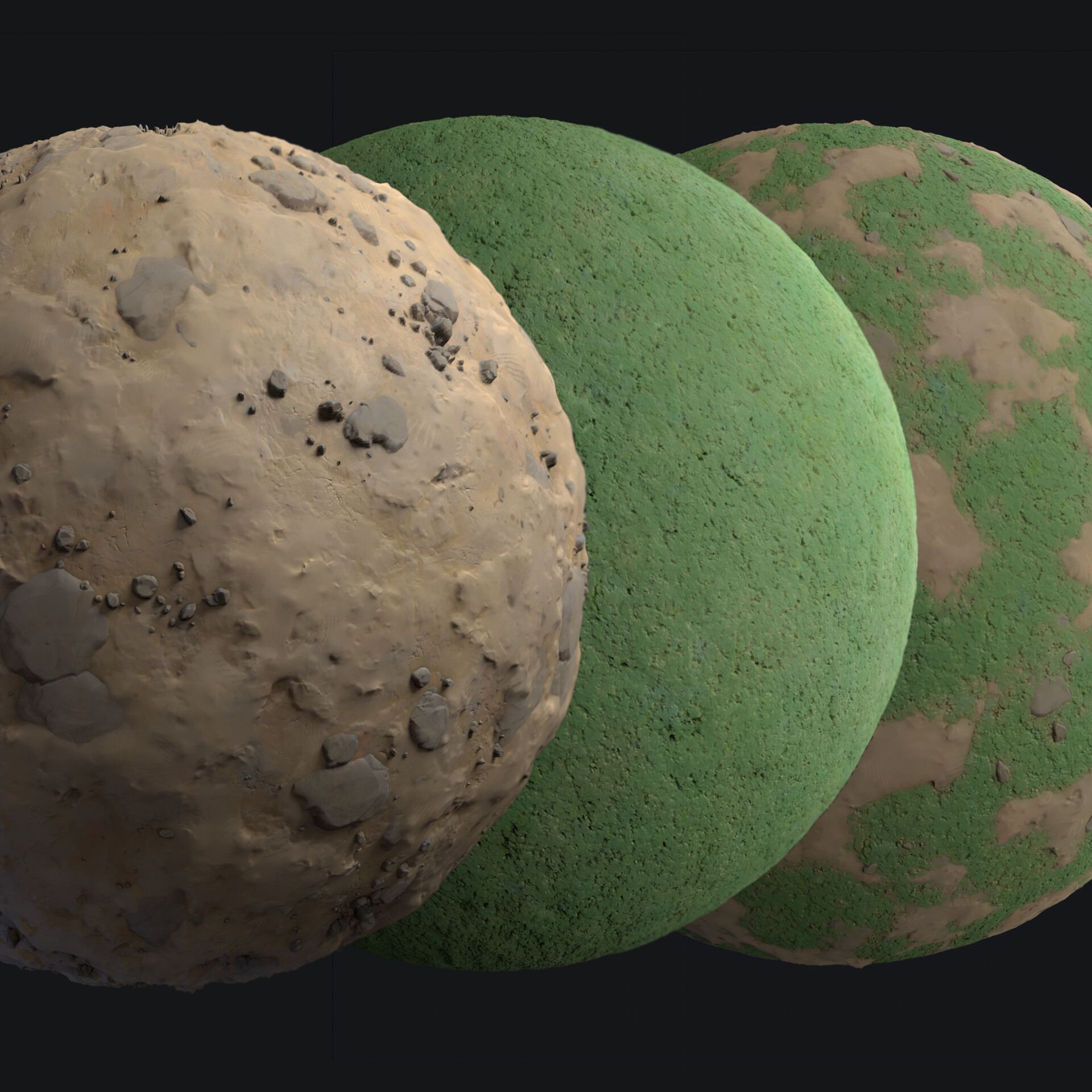 ArtStation - Stylized dirt and grass