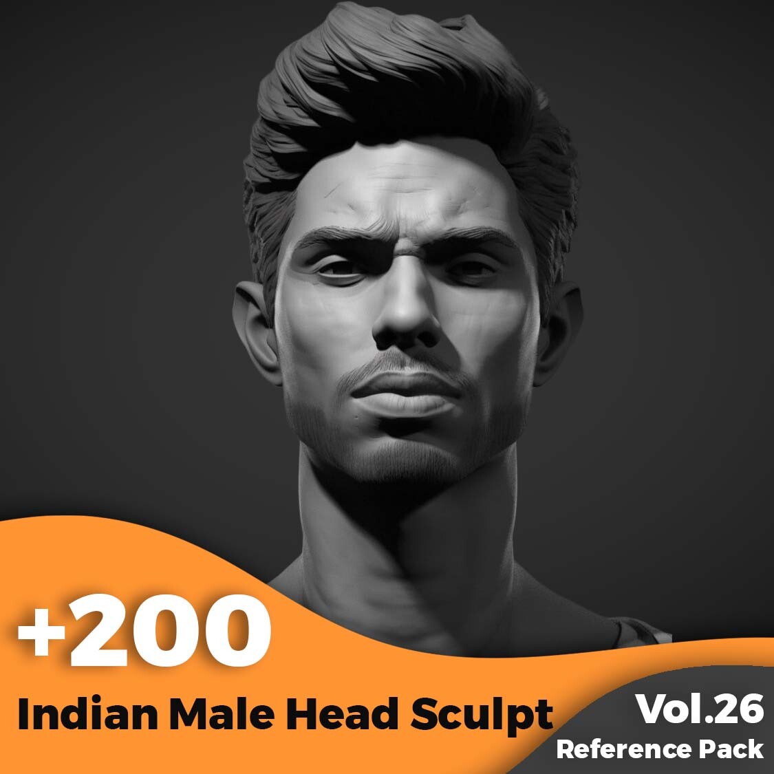 ArtStation - +200 Indian Male Head Sculpt(4k)