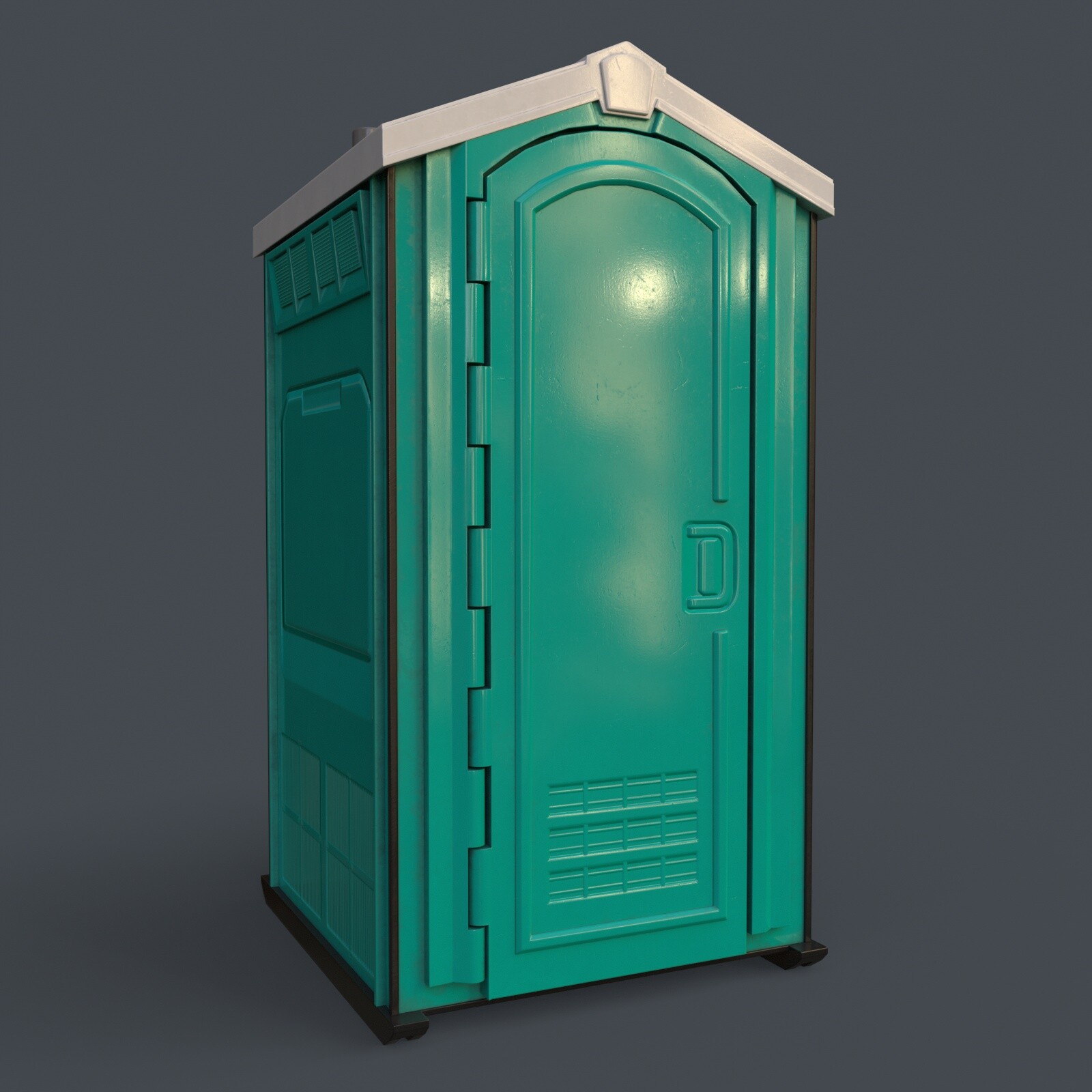 ArtStation - PBR Portable Outdoor Beach Chemical Toilet