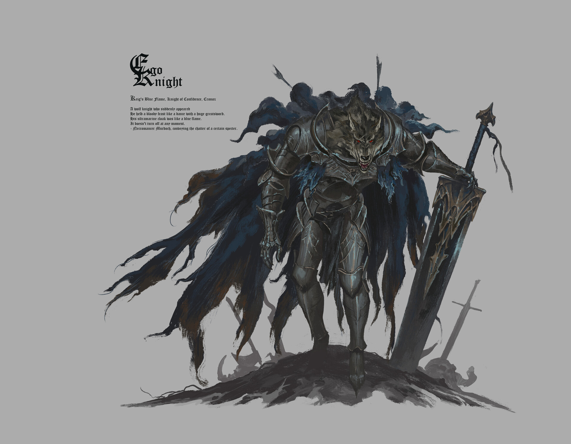 ArtStation - Kayg's Blue Flame, Knight of Conviction, Cronox