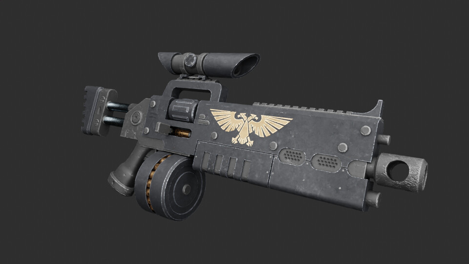 ArtStation - Warhammer 40k Hellstorm Bolt Rifle - FAN-ART