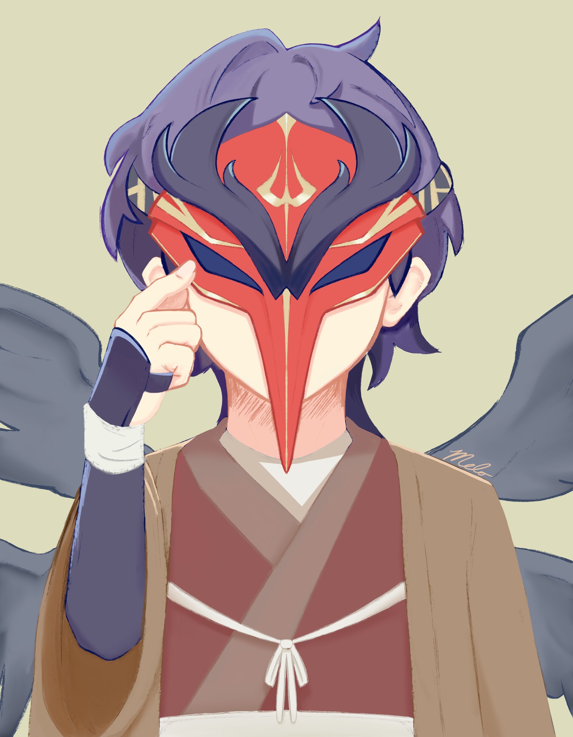 ArtStation - Genshin Fanart Tengu Novel