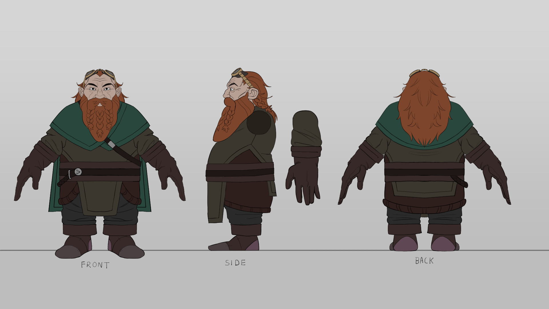 ArtStation - Dwarf and companion Concept art