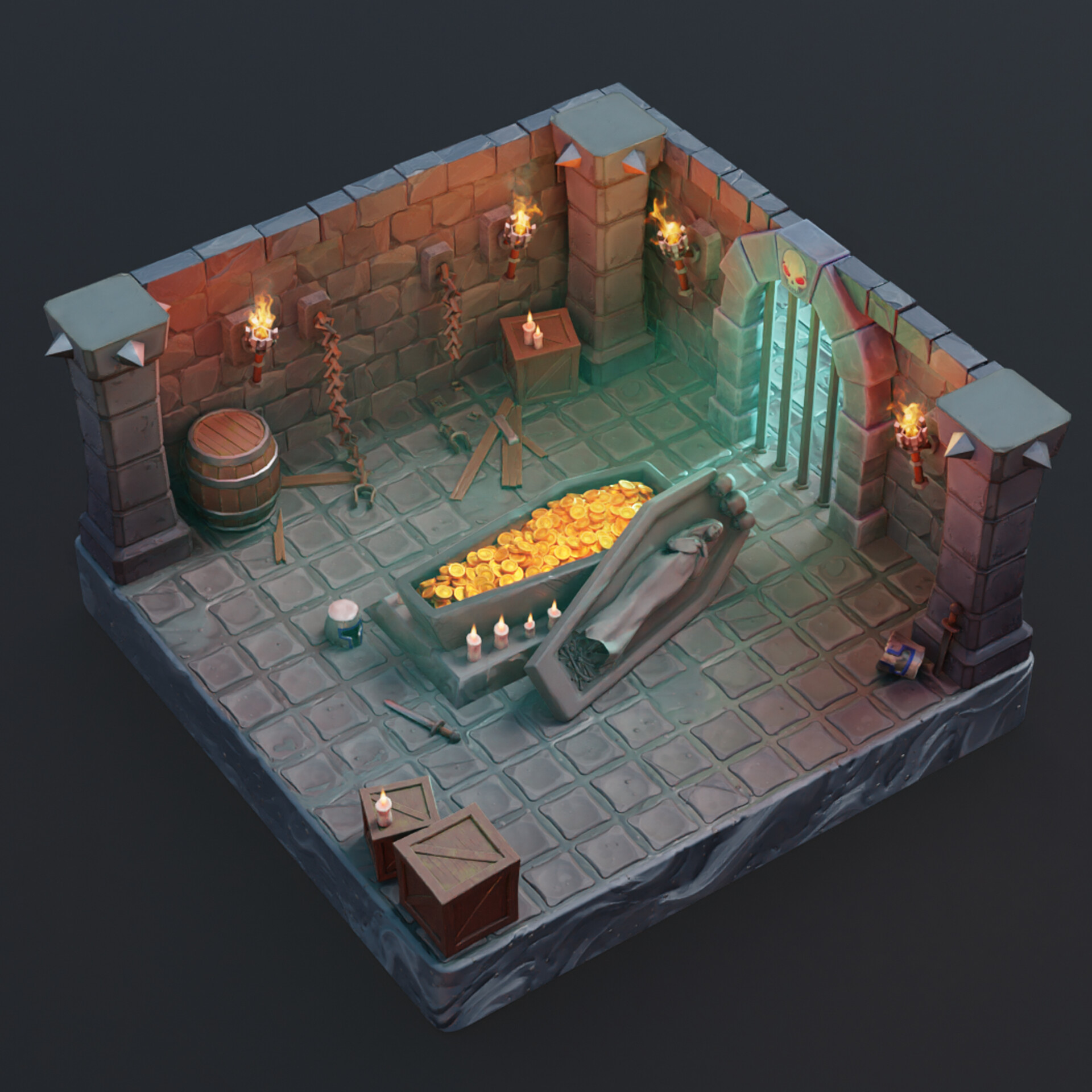 ArtStation - Stylized Dungeon