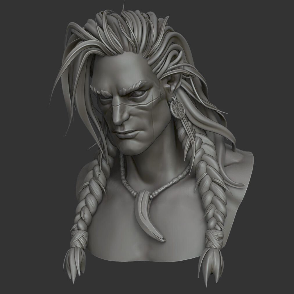 ArtStation - Half-orc speedsculpt