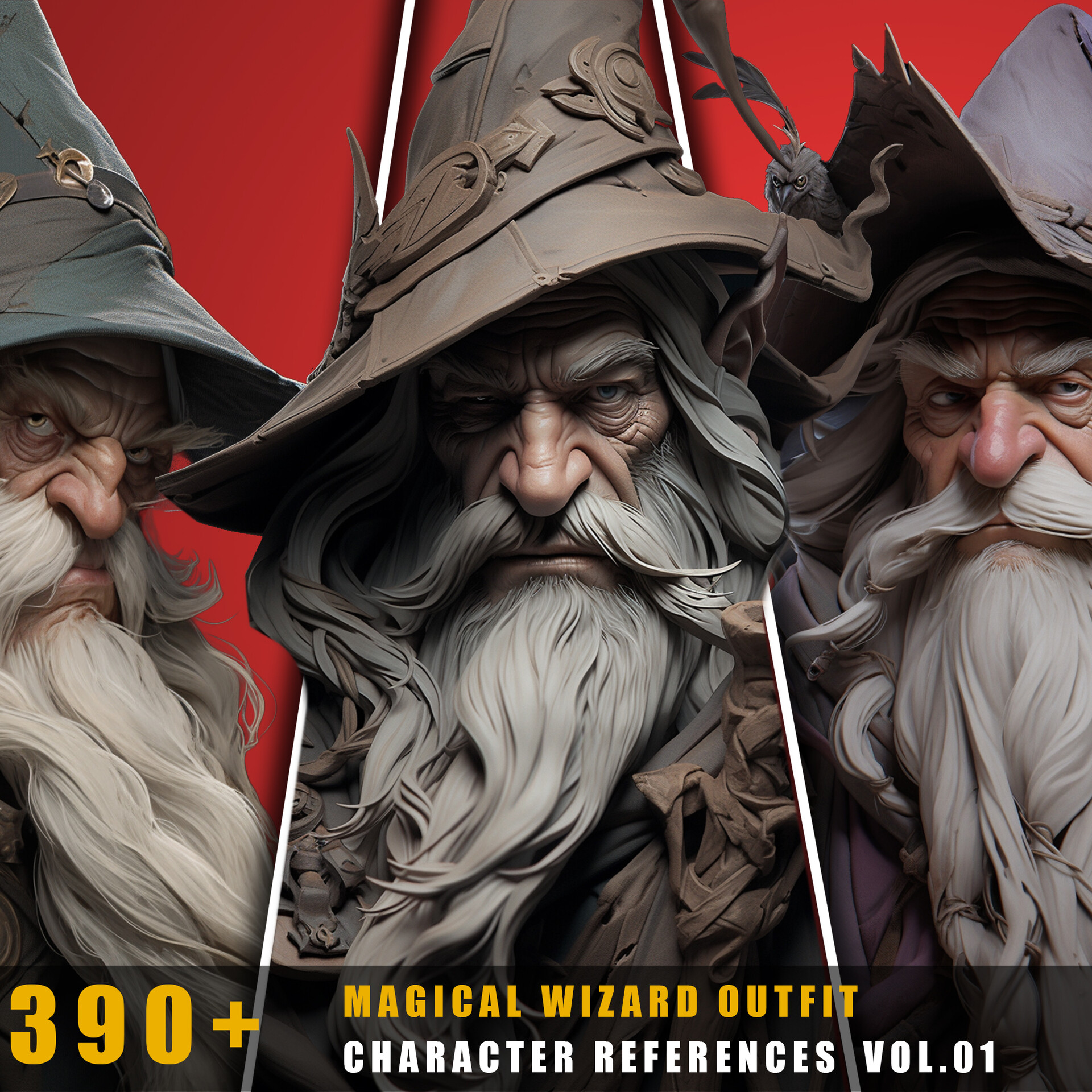 ArtStation - 390+ Magical Wizard Outfit - Character References Vol.01