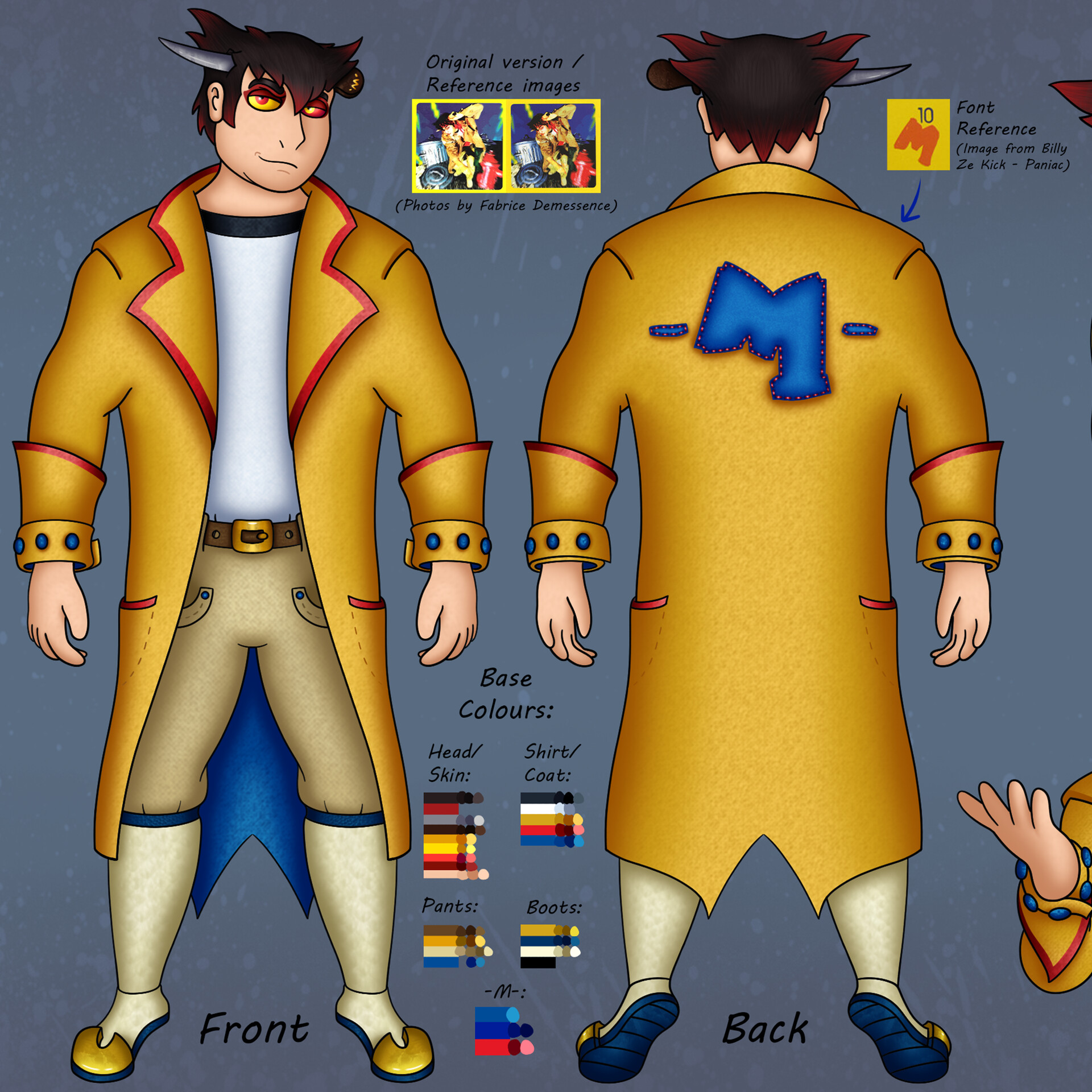 1996 Paniac -M- (Character Redesign and Test Sheet) by Monika Radzaj ...