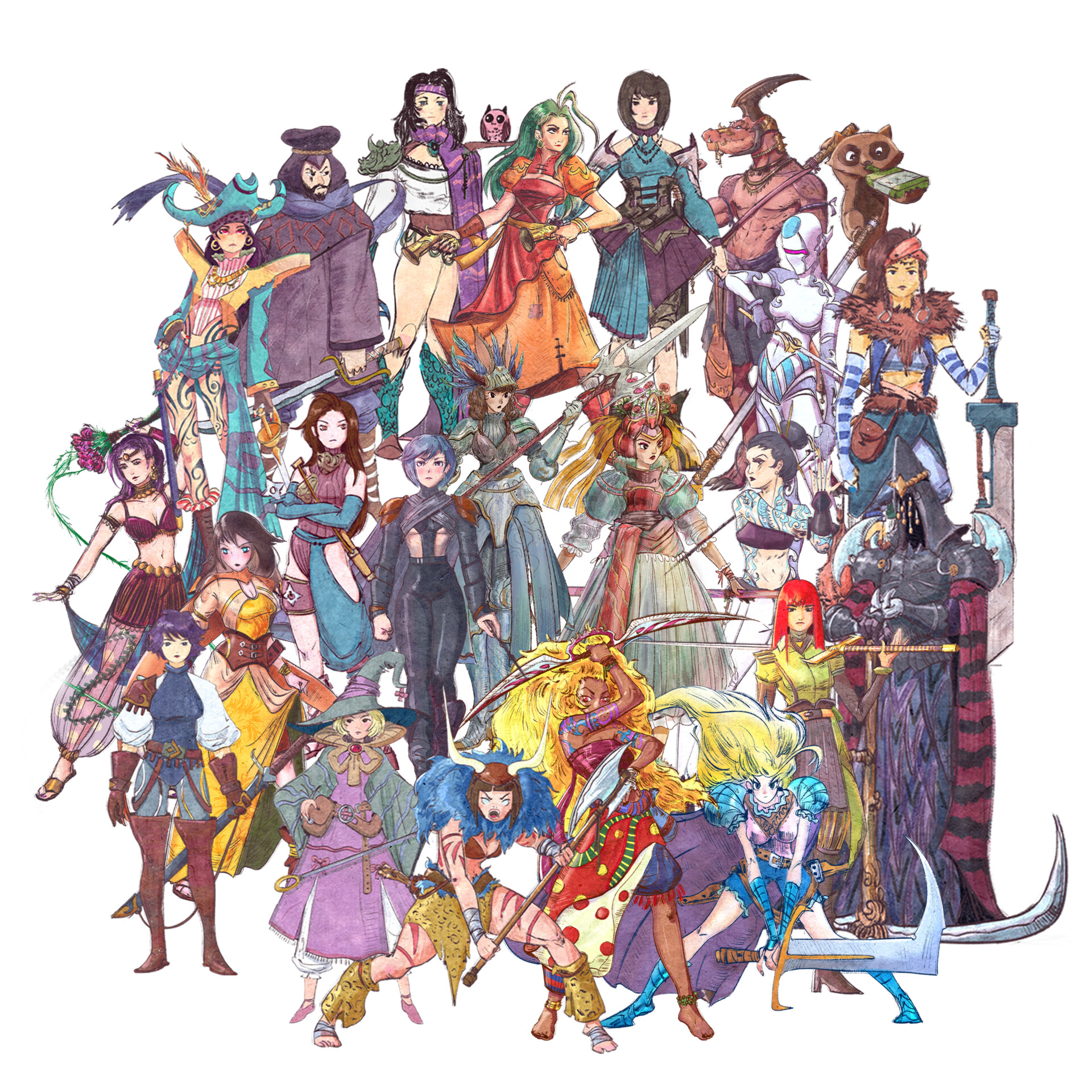 ArtStation - JRPG Heroes