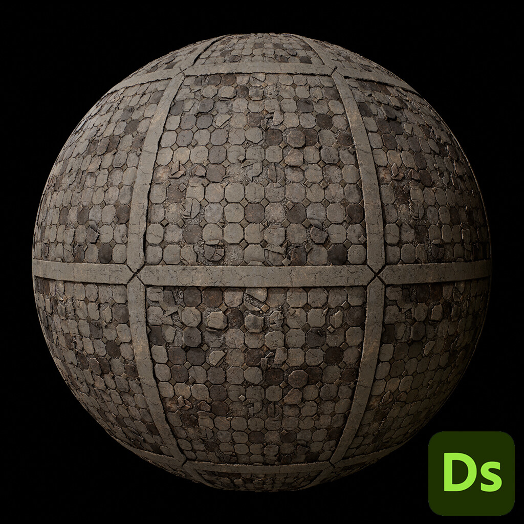 ArtStation - Substance Designer Stone tile