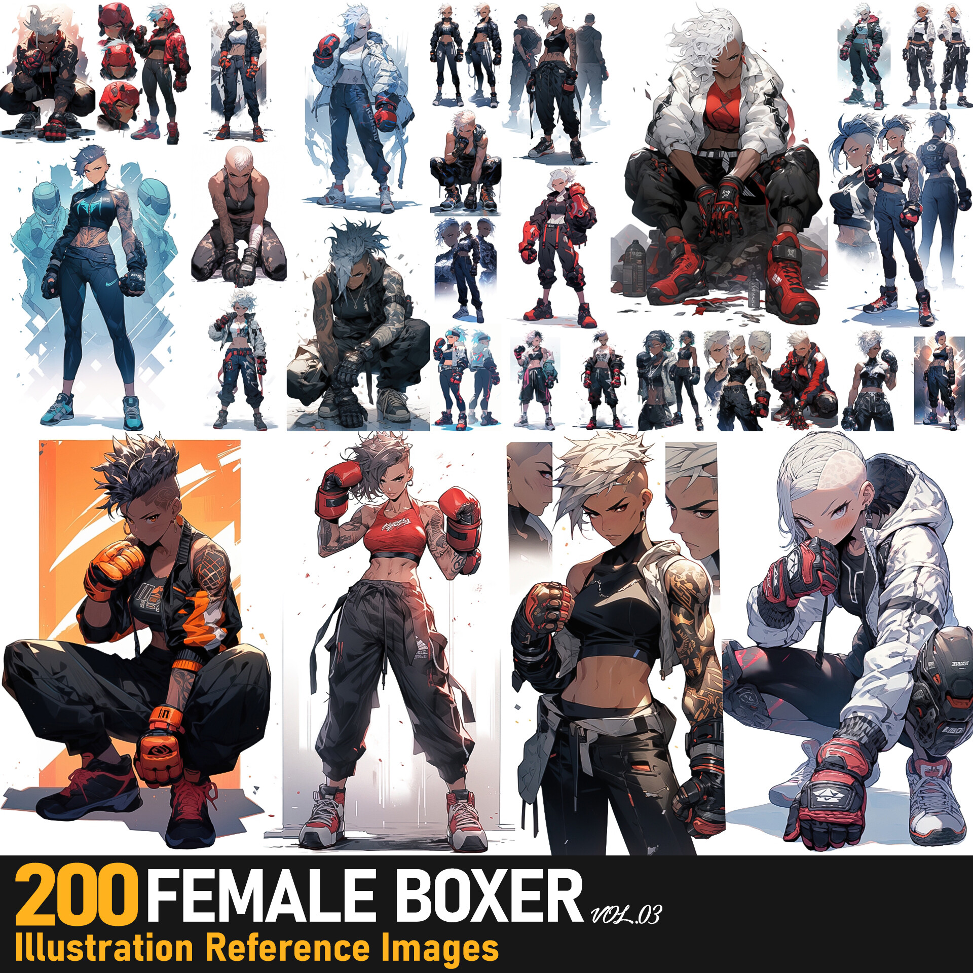 ArtStation - Female Boxer VOL.03|4K Reference Images