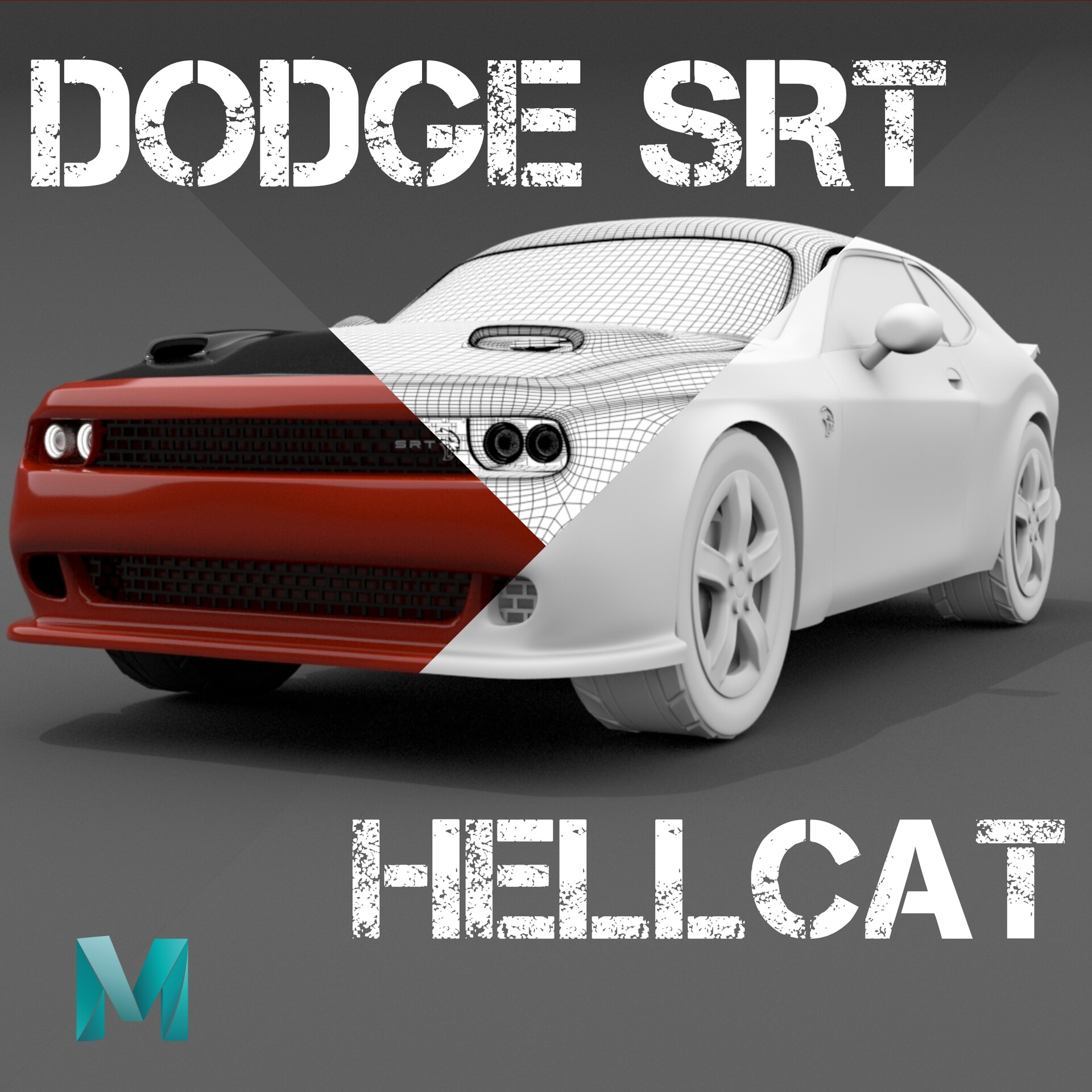 ArtStation - Dodge SRT Hellcat