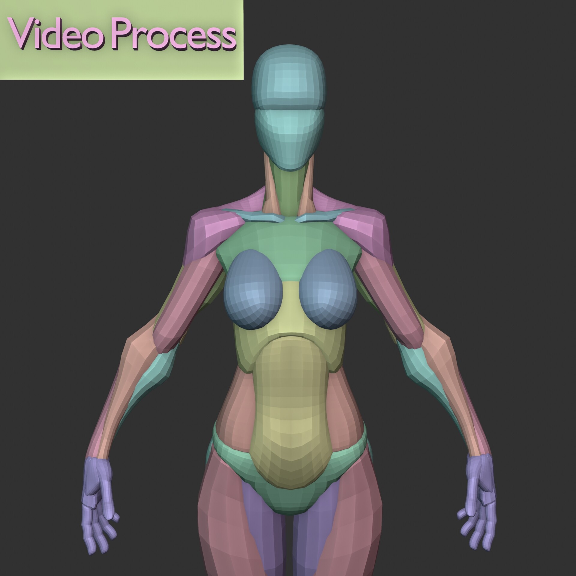 ArtStation - Female Blockout Video Process